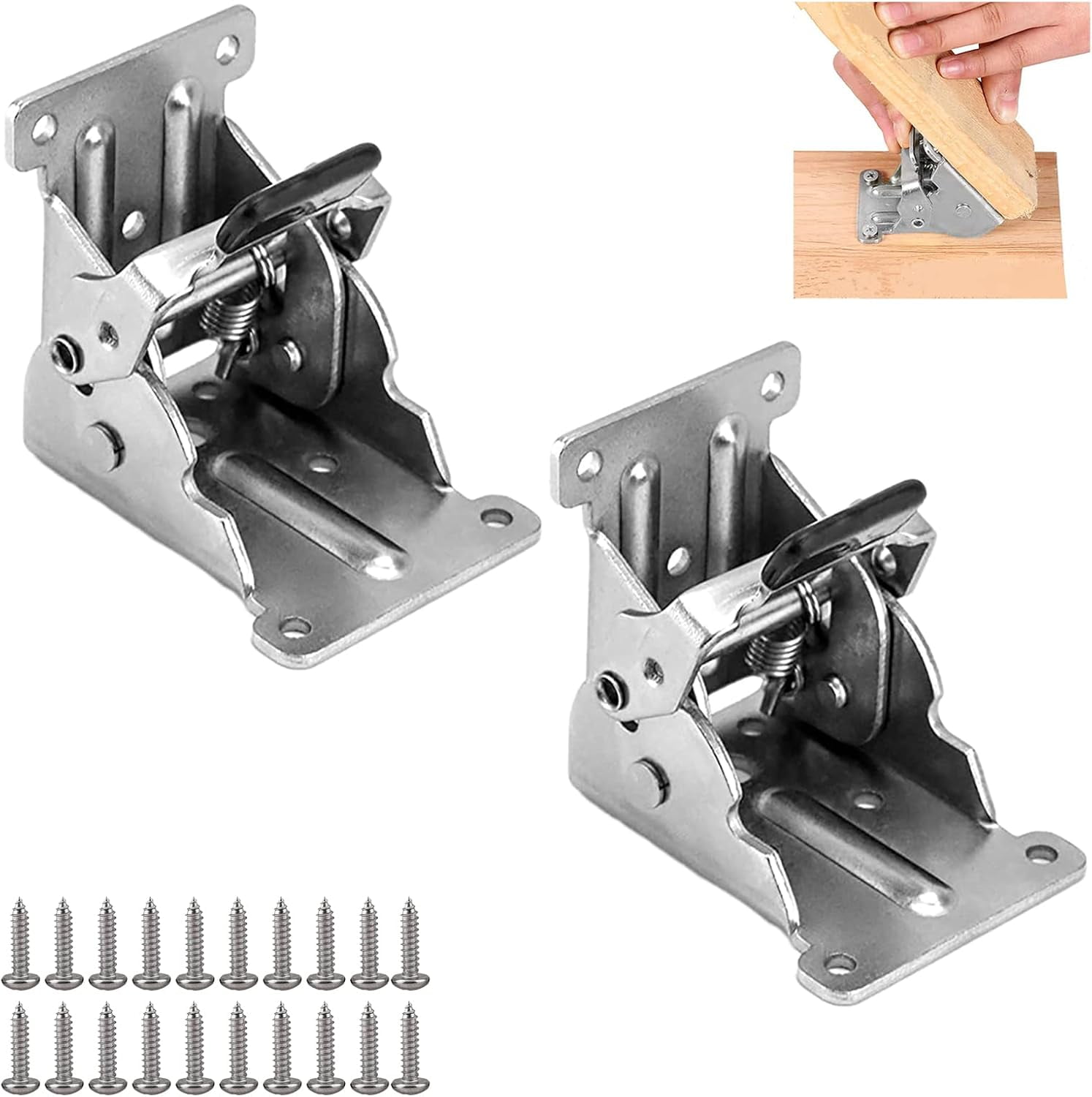 Self Locking Hinge 2-Piece Foot Folding Table Invisible Hinge ...