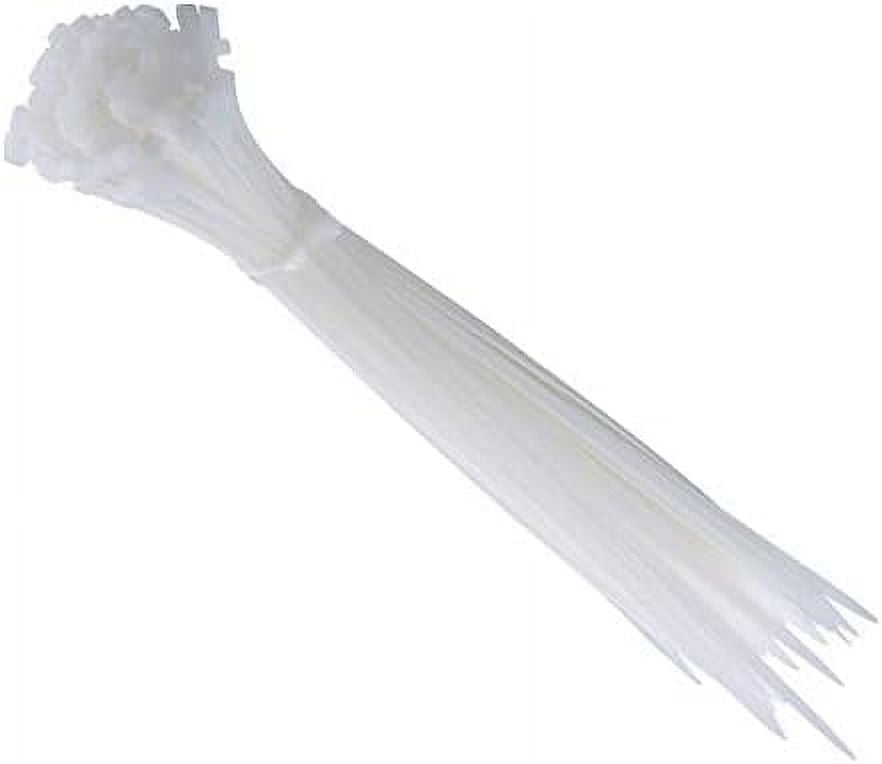 Self-Locking Nylon Cable Tie Fasten Wrap, 2.5 X 150Mm, 100Pcs, White ...