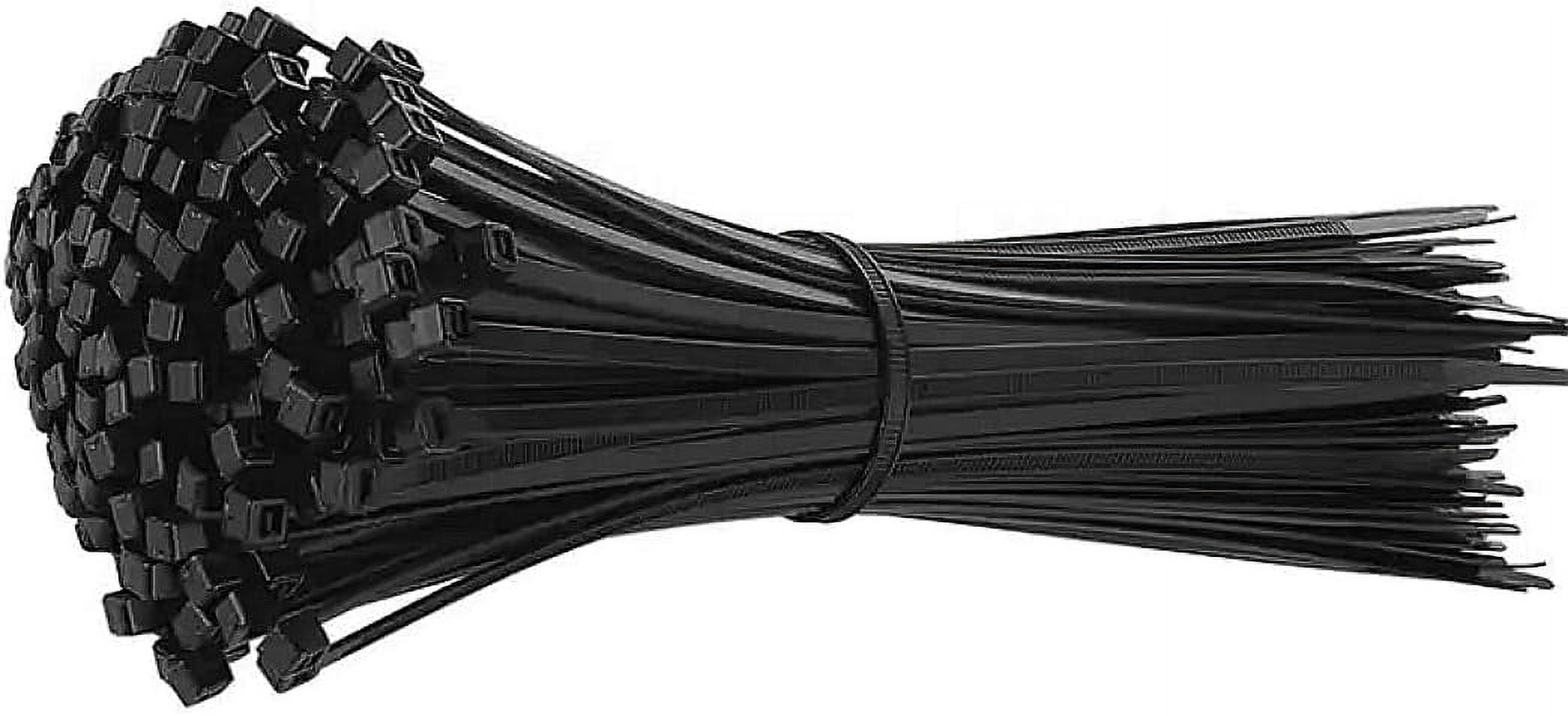 Self-Locking Nylon Cable Tie Fasten Wrap, 3.6 X 300Mm, 100Pcs, Black ...