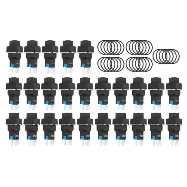 Self-Locking Rotary Switch, 24V, Green (BEMLA1611XD/21F) 25-Pack 16mm ...