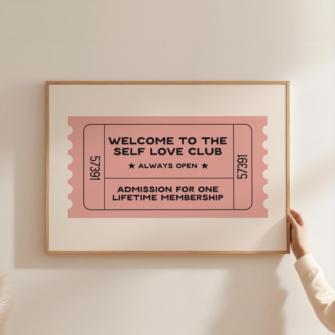 Self Love Club Poster Positive Affirmations Print Self Love Wall Art ...