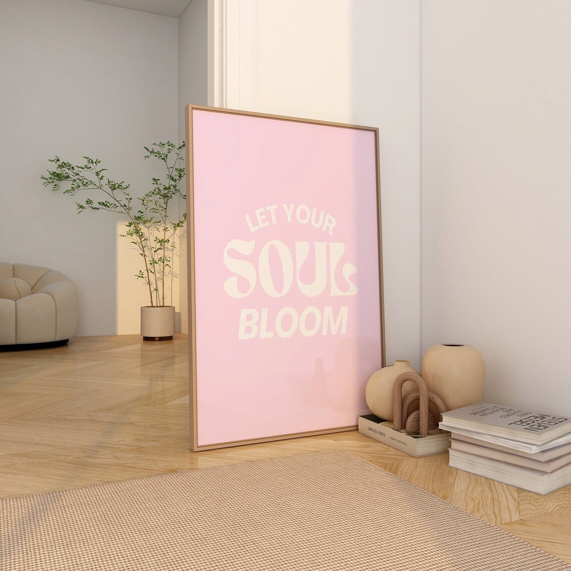Self Love Poster, Affirmation Poster, Blue Wall Art, Y2K Poster, Blue ...