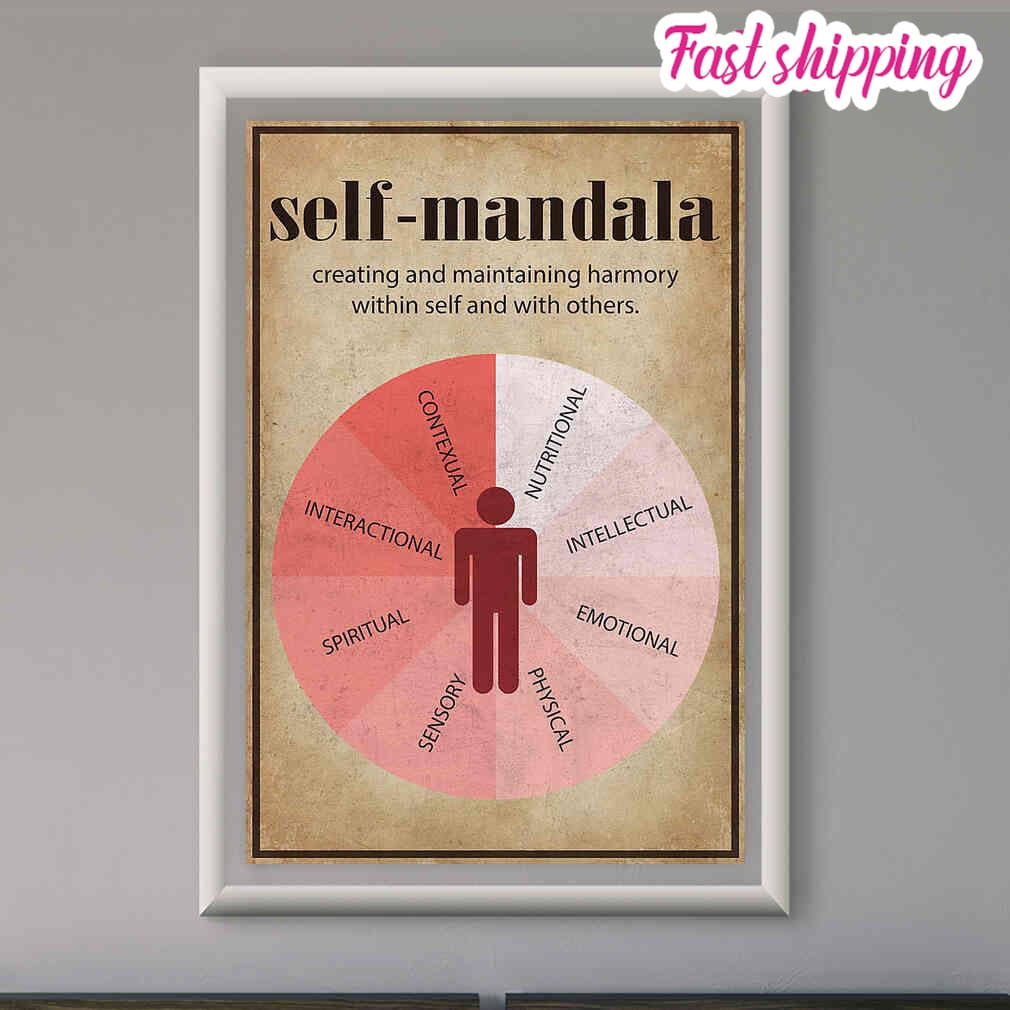 Self Mandala Creating And Maintaining Harmony Within Self And With Others poster Prints Poster ...