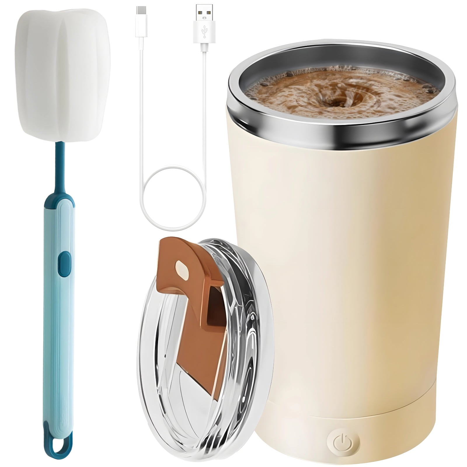Self Mixing Coffee Mug with Automatic Magnetic Stirring, Rechargeable ...
