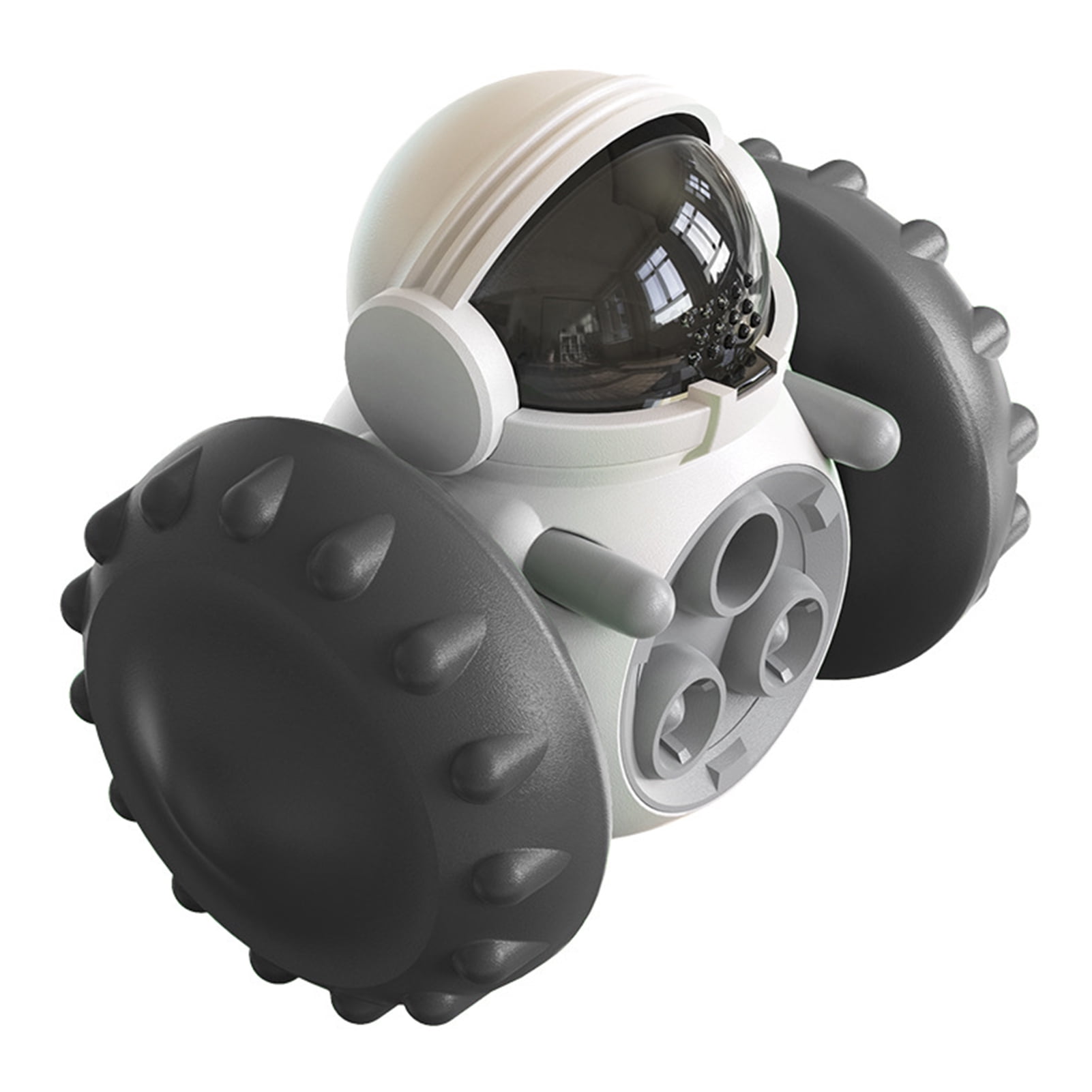 Self-Moving Food Dispensing Dog Toy - Robot Shape, Slow Feeder, Pet ...