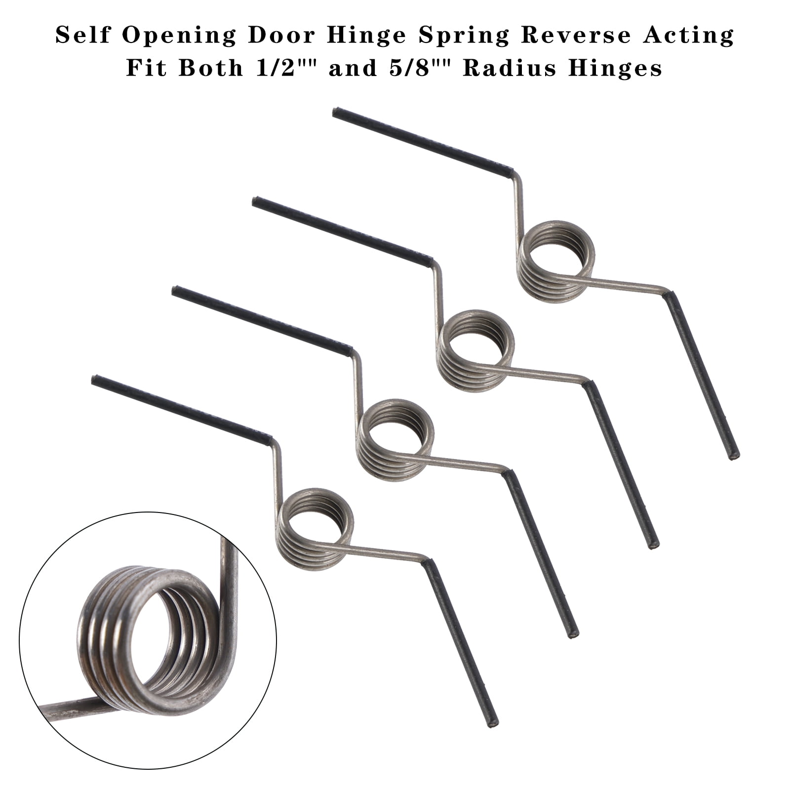 Self Opening Door Hinge Spring Reverse Acting Both 1/2" and 5/8" Radius ...