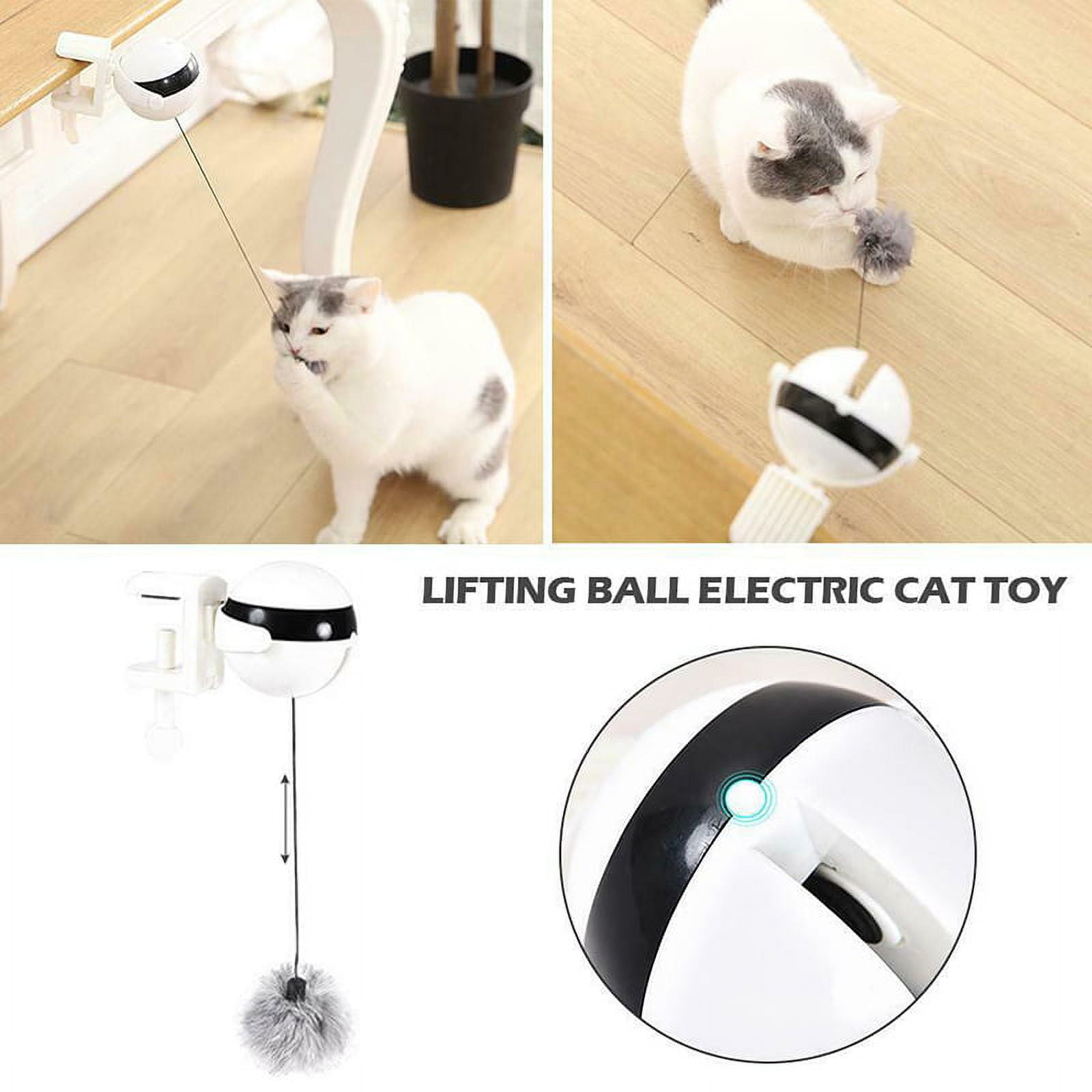 Self Playing Cat Toy Cat Teaser Automatic Lifting Electric Ball With ...