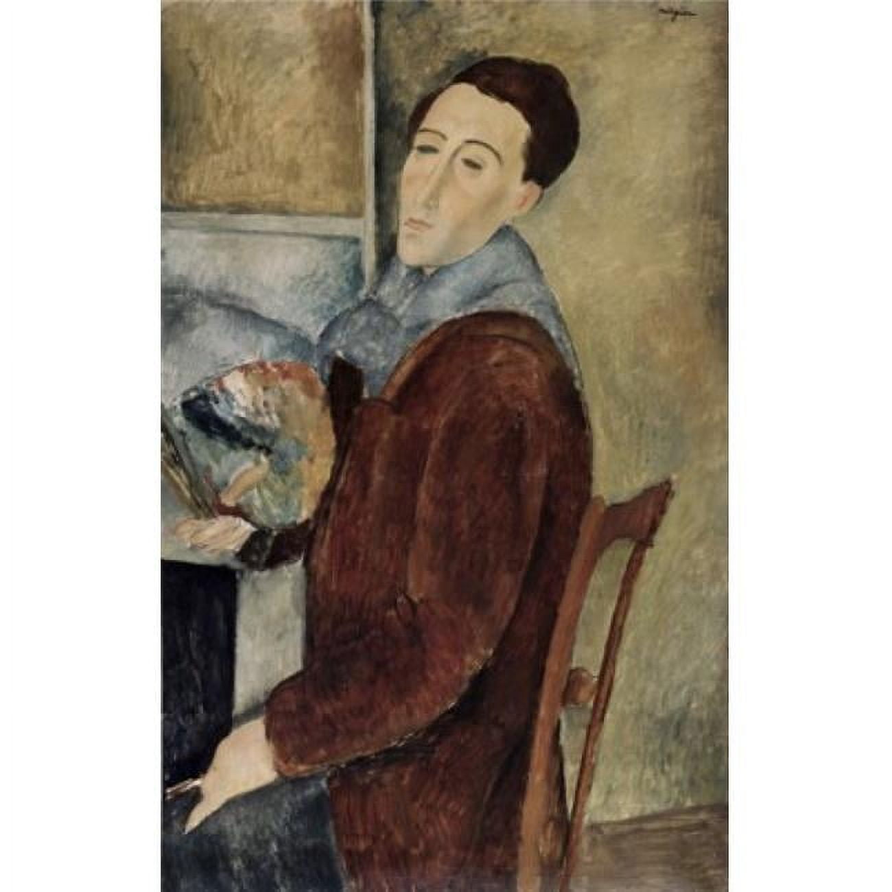 Self-Portrait 1919 Amedeo Modigliani 1884-1920 Italian Oil on Canvas ...