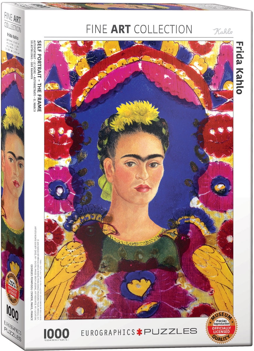 Self Portrait, The Frame by Frida Kahlo 1000-Piece Puzzle - Walmart.com