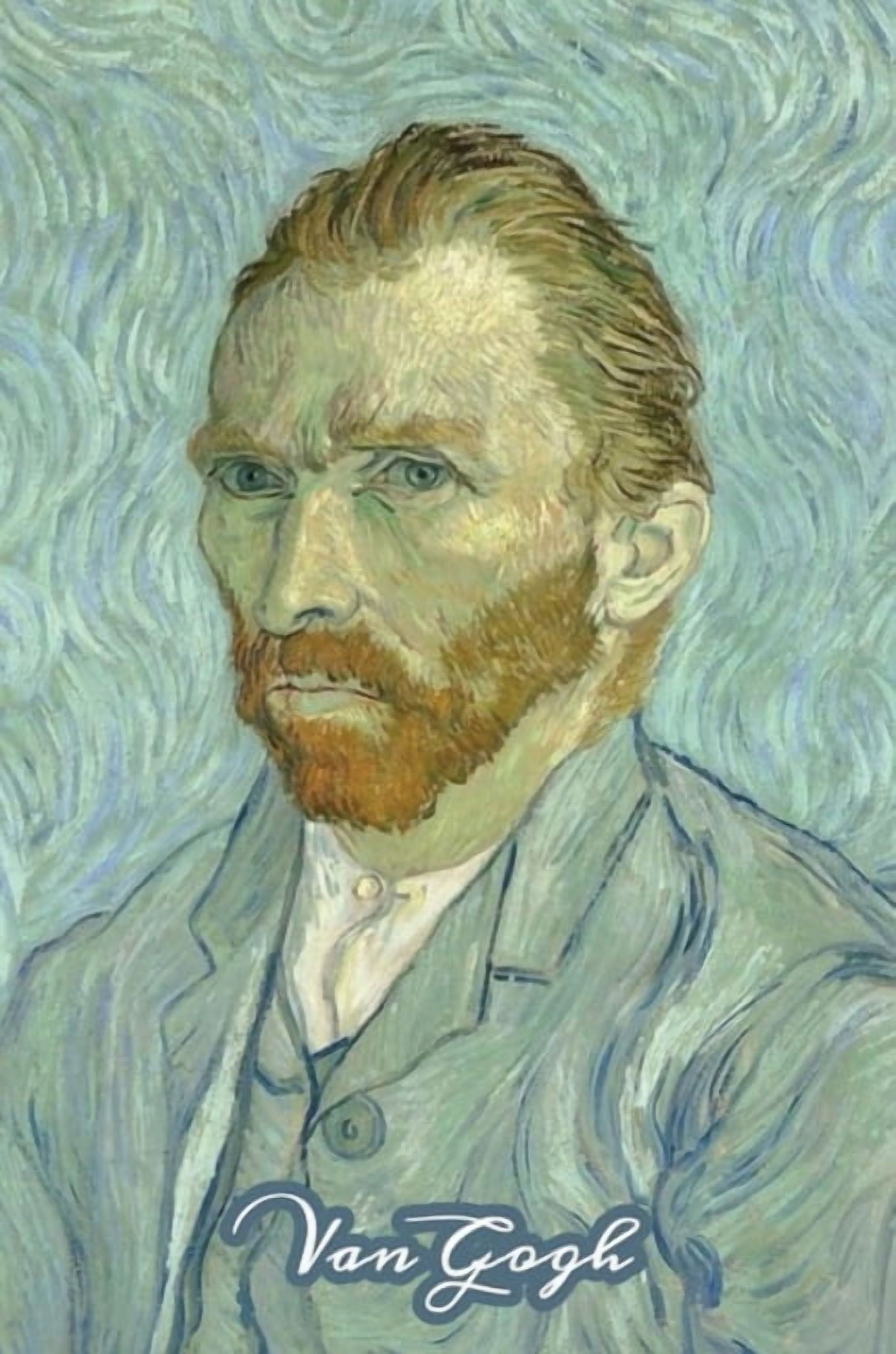 Self Portrait Van Gogh Note Book: Hardcover Journal Notebook Diary with ...