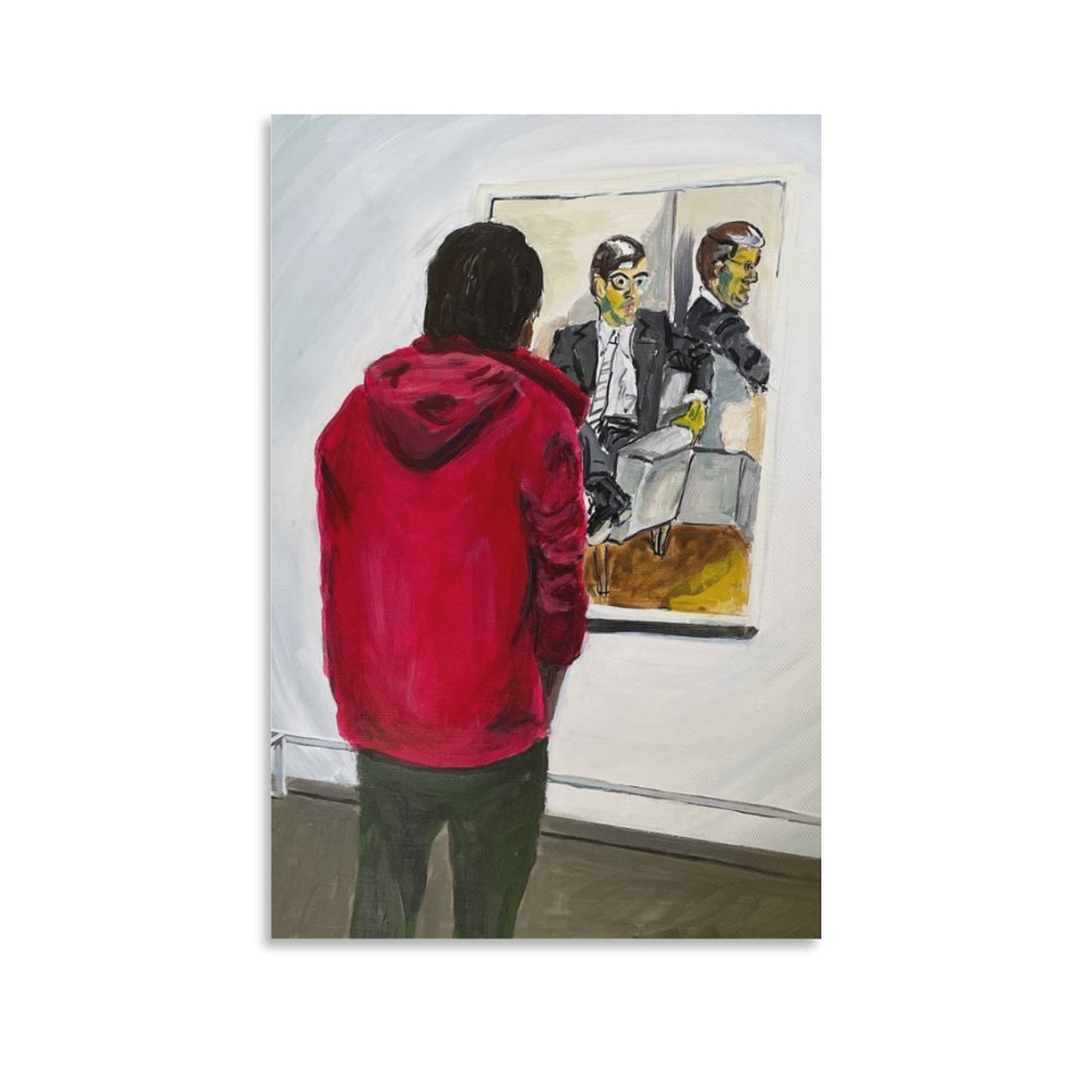 Self Portrait at The Alice Neel Show 2021 Wall Art Poster Scroll Canvas ...