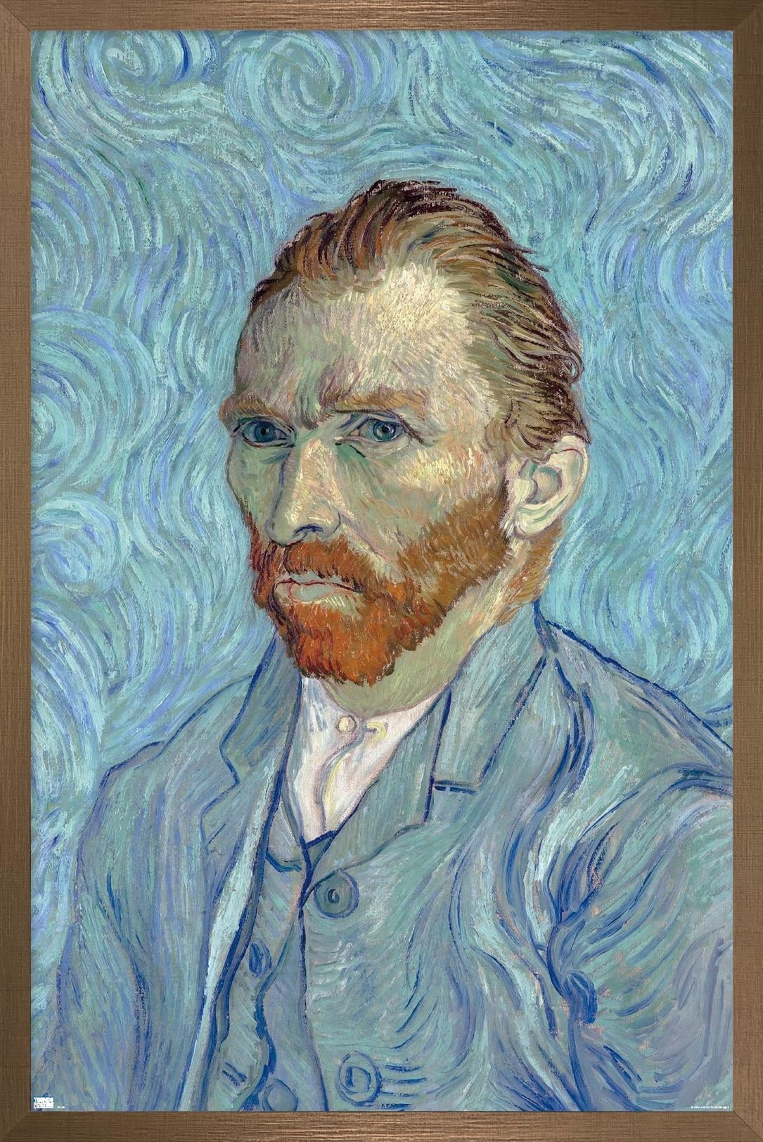 Self-Portrait by Vincent van Gogh Wall Poster, 14.725" x 22.375" Framed ...