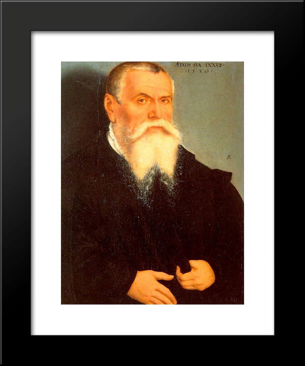 Self Portrait of Lucas Cranach the Elder 20x24 Framed Art Print by ...