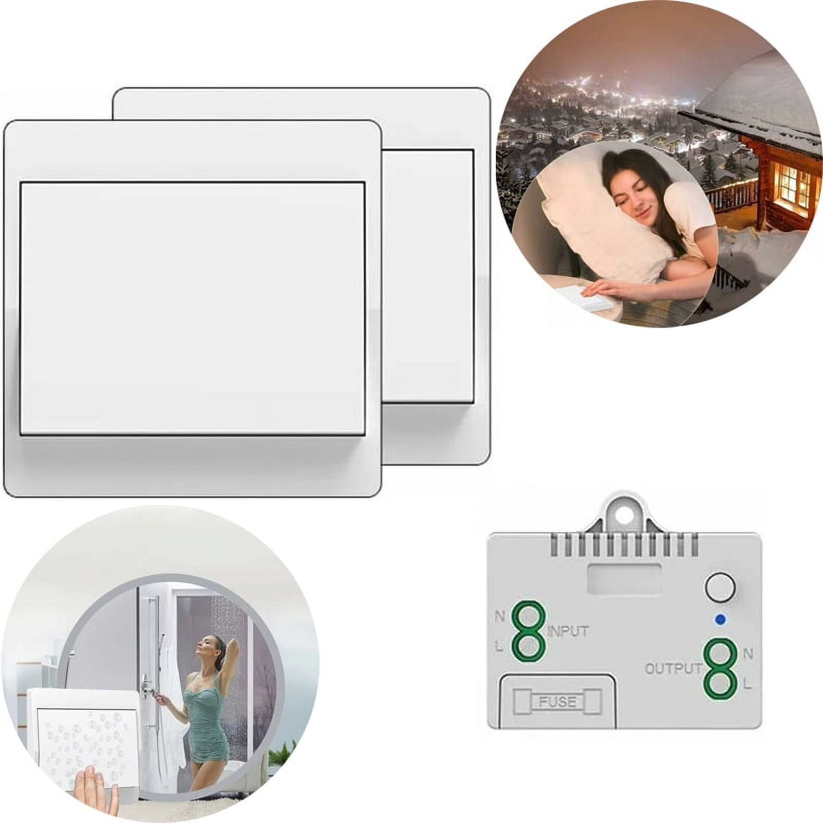 Self Powered Wireless Switch, No Battery, Wireless Remote Control For ...