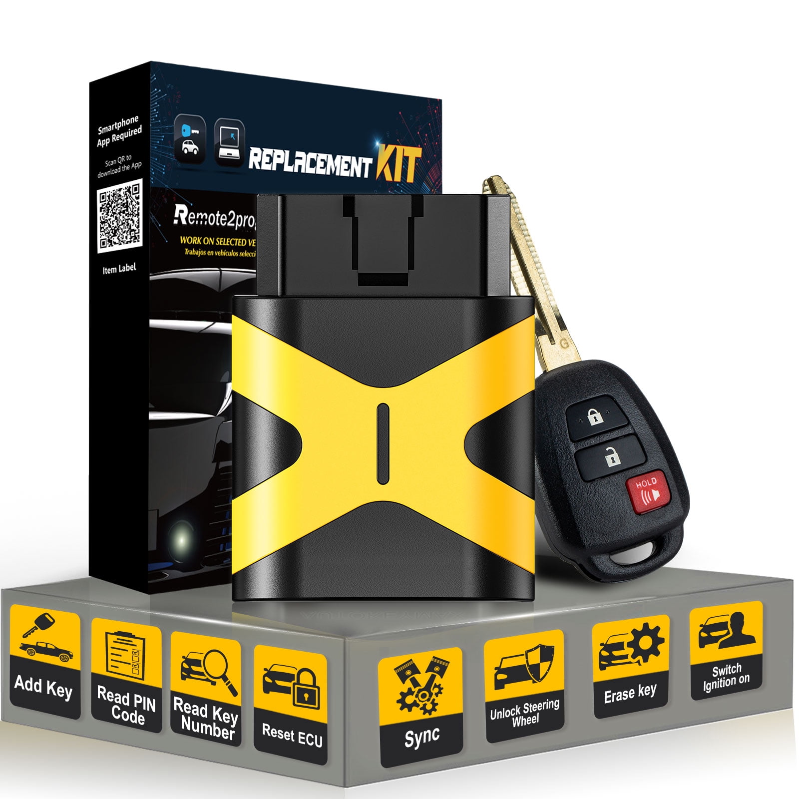 Self Programmable Car Key Fob/Simple and Safe Self Programming Uncut H ...