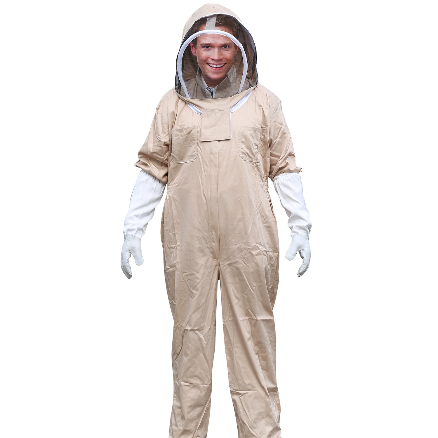 Self-Protective Beekeeping Suit with Mesh Mask - Cotton Full Body ...