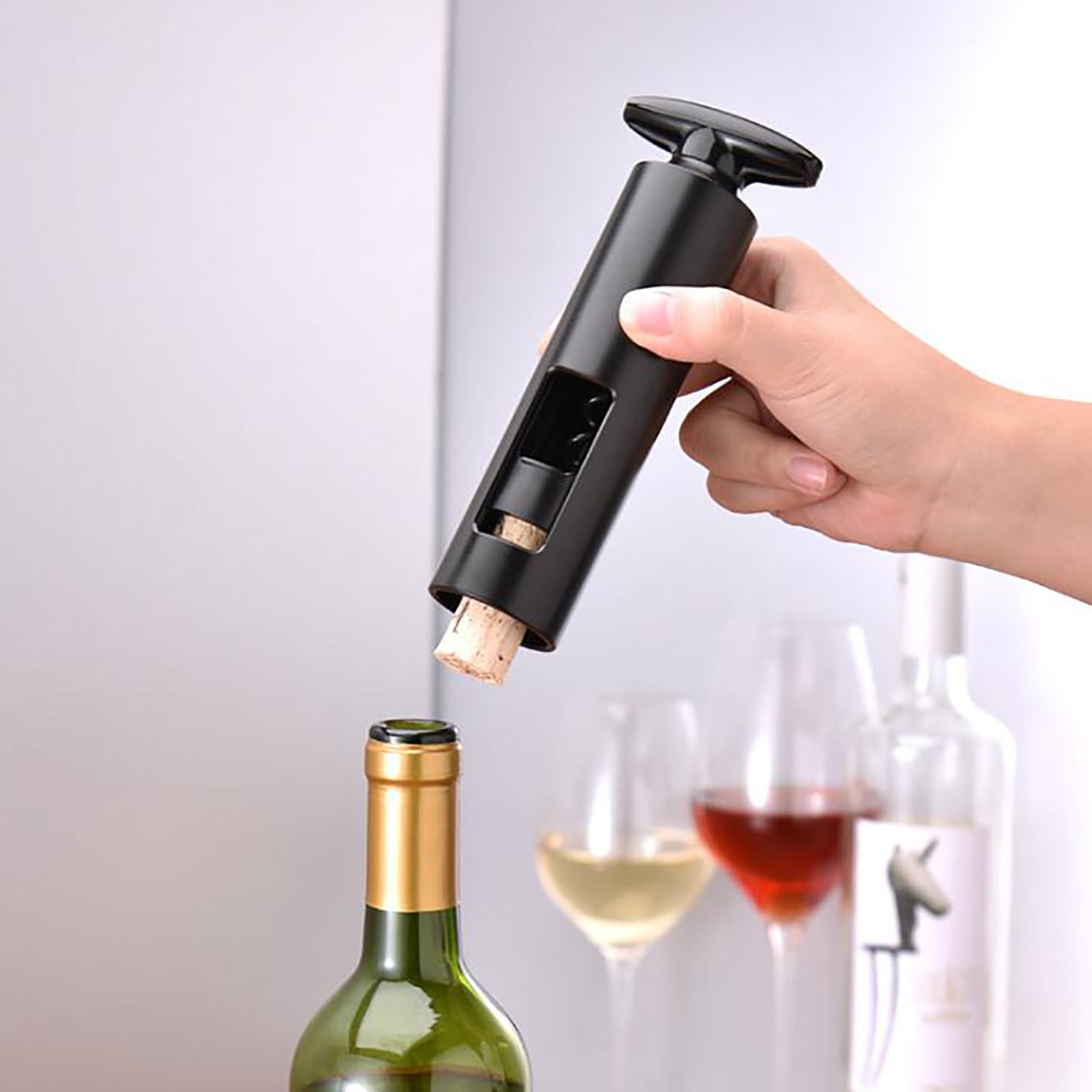 Self-Pulling Wine Opener - 2-in-1 Professional-Quality Twister Wine ...