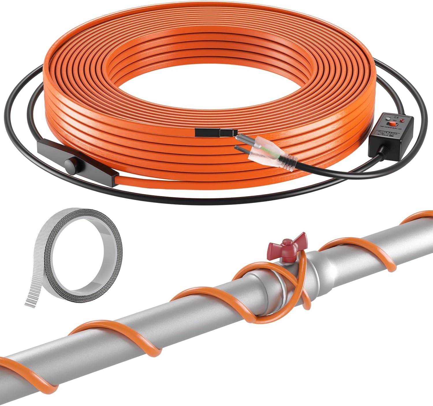 Self-Regulating Pipe Heating Cable25ft Heat Tape for Pipes Freeze ...