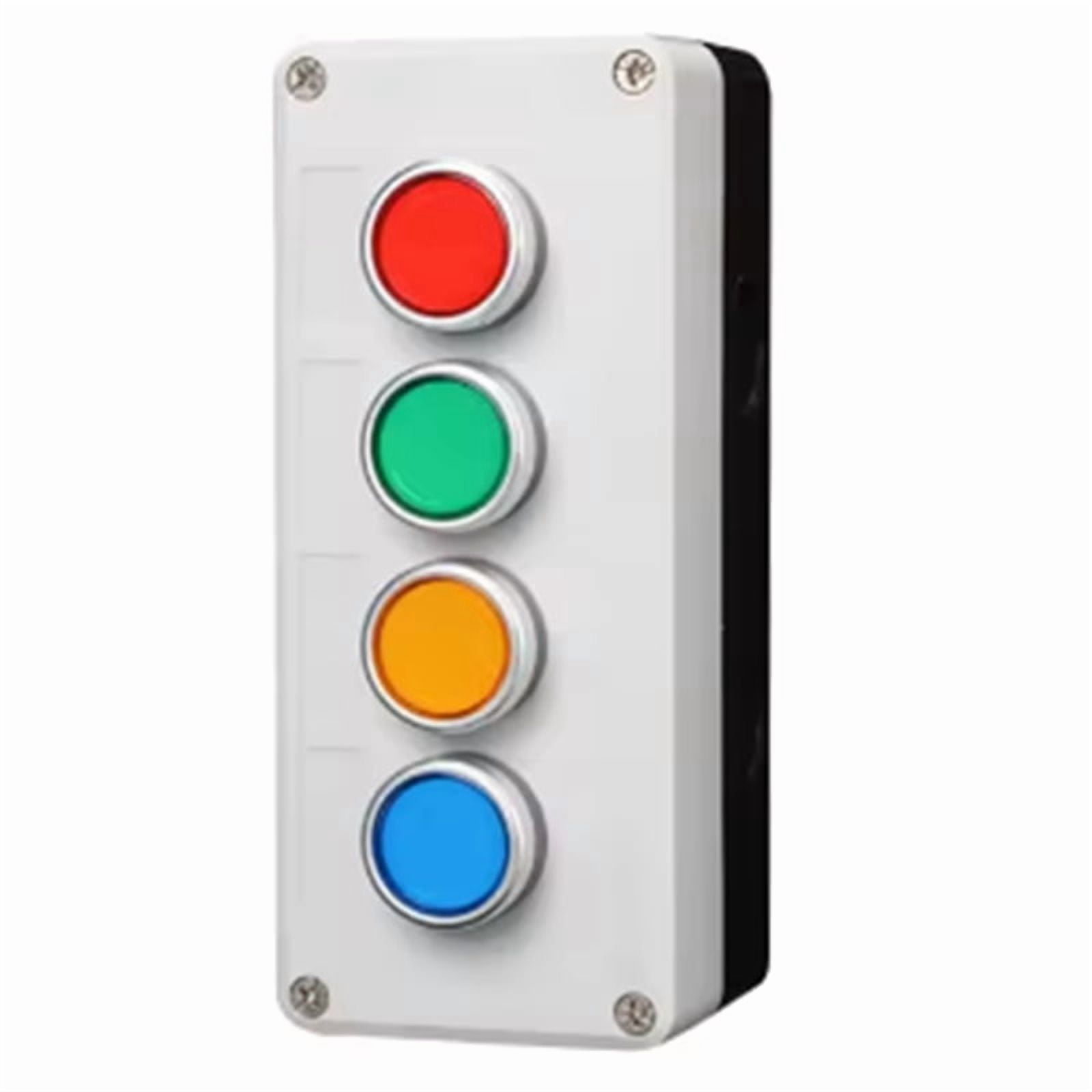 Self-Reset Momentary Waterproof Button Box Switch Emergency Stop ...