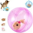 Self-Rolling Interactive Cat Ball Automatic Moving Cat Toy 360 Spin ...