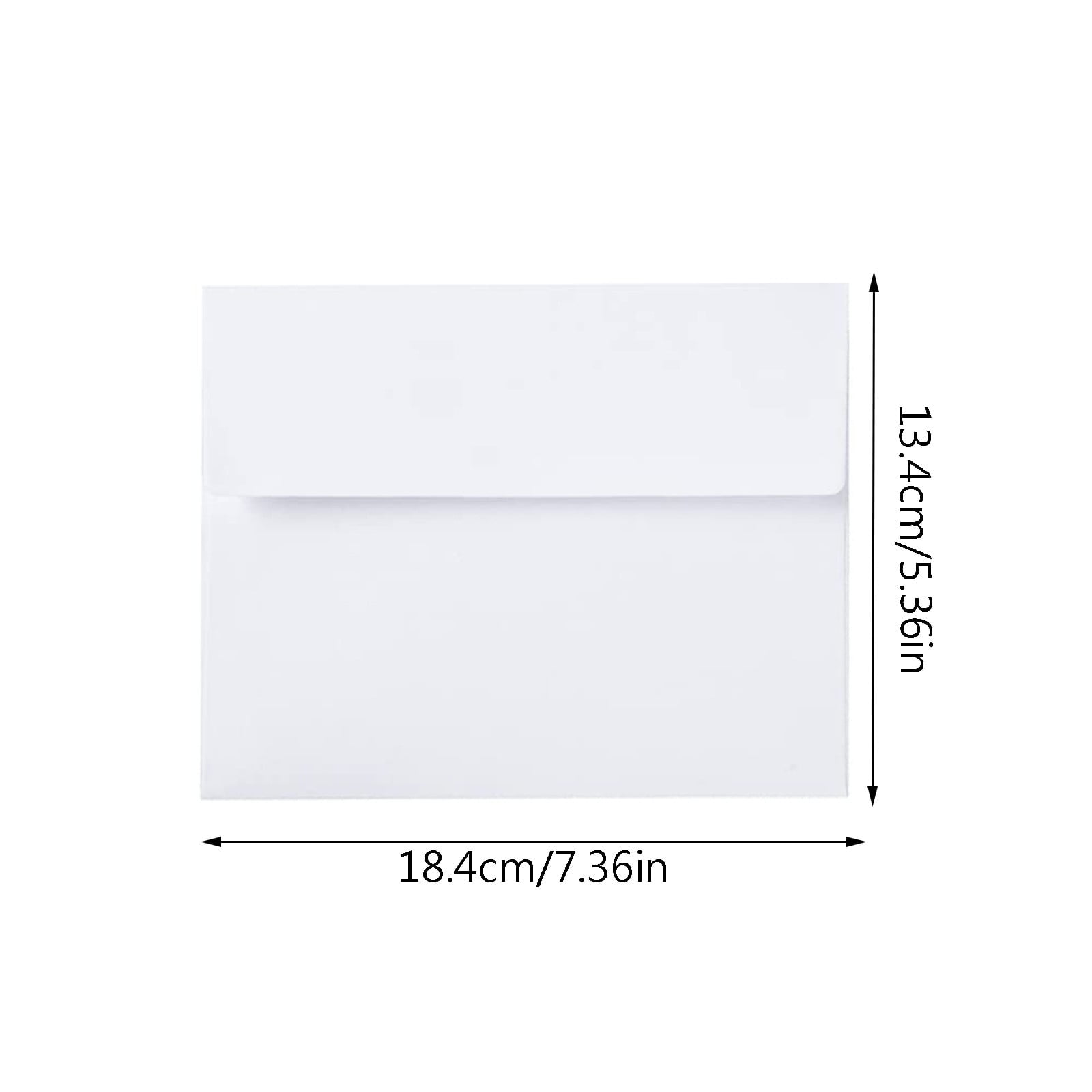 Self-Seal Mailing Envelopes 50-Pack – White 7.36 x 5.36 Inch Security ...