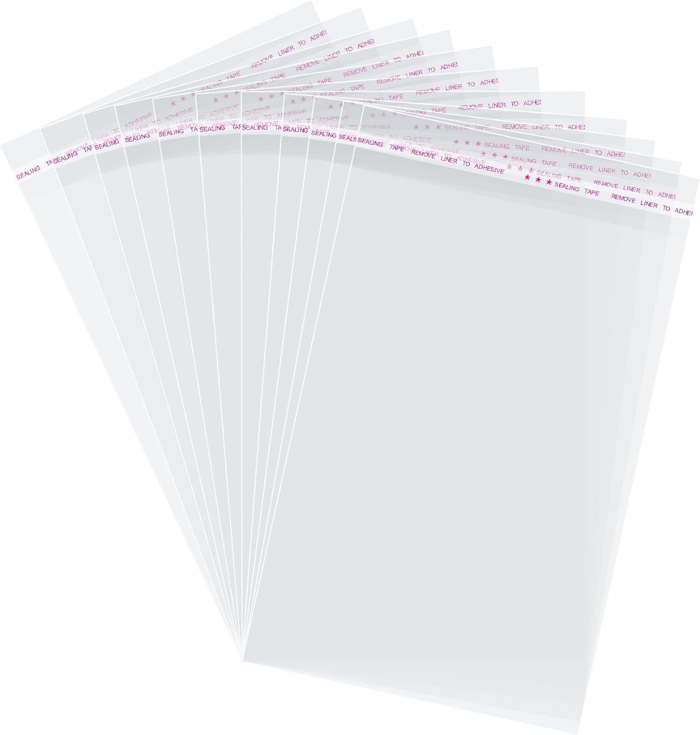 Self Sealing Cellophane Bags,7x10 Inches 200 Pcs Clear Resealable ...