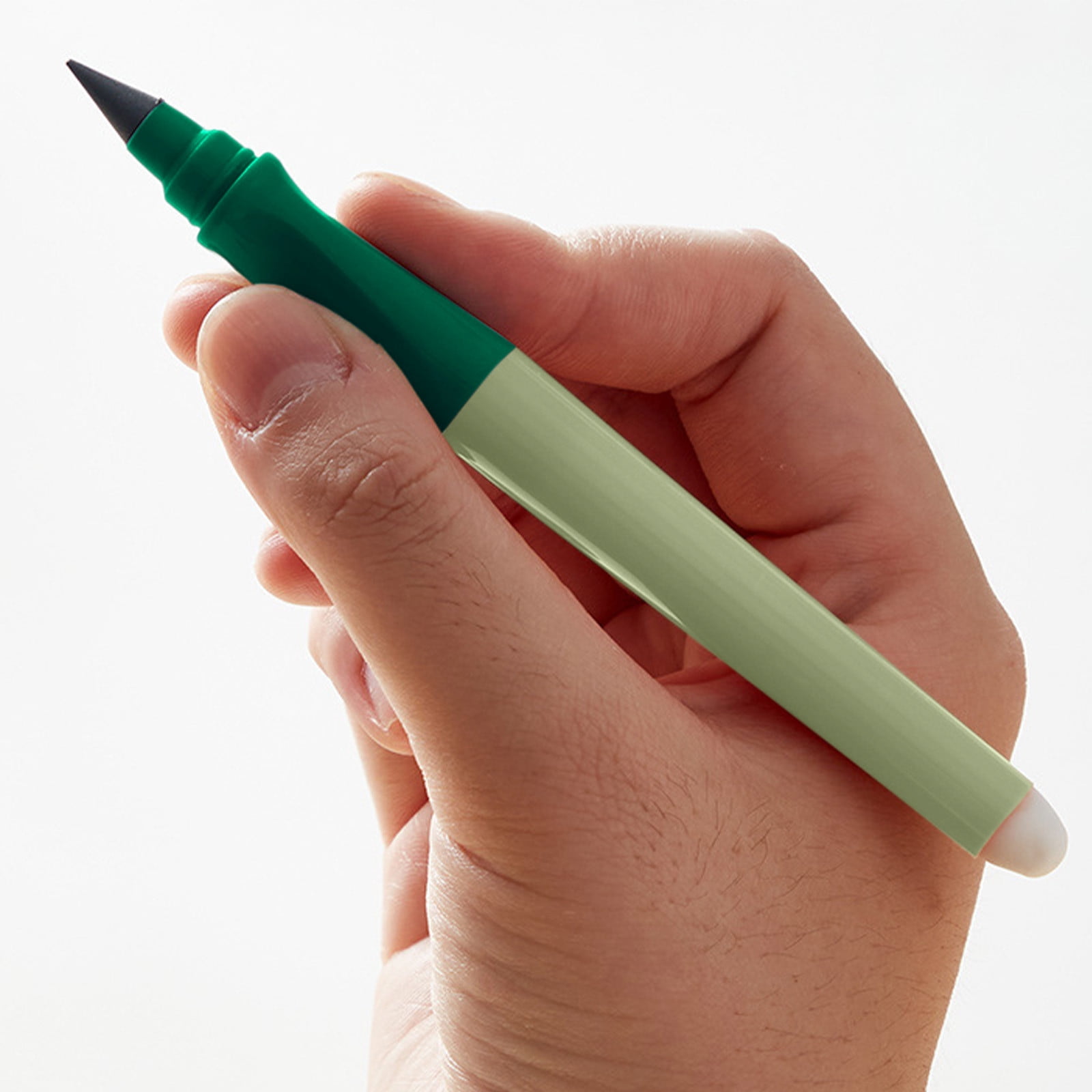 Self-Sharpening Graphite Lead Pencil with Built-In Eraser & Ergonomic ...