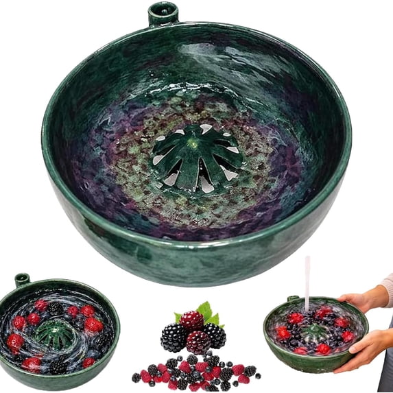 Self Spinning Berry Washing Bowl, Automatic Fruit Vegetable Washer ...