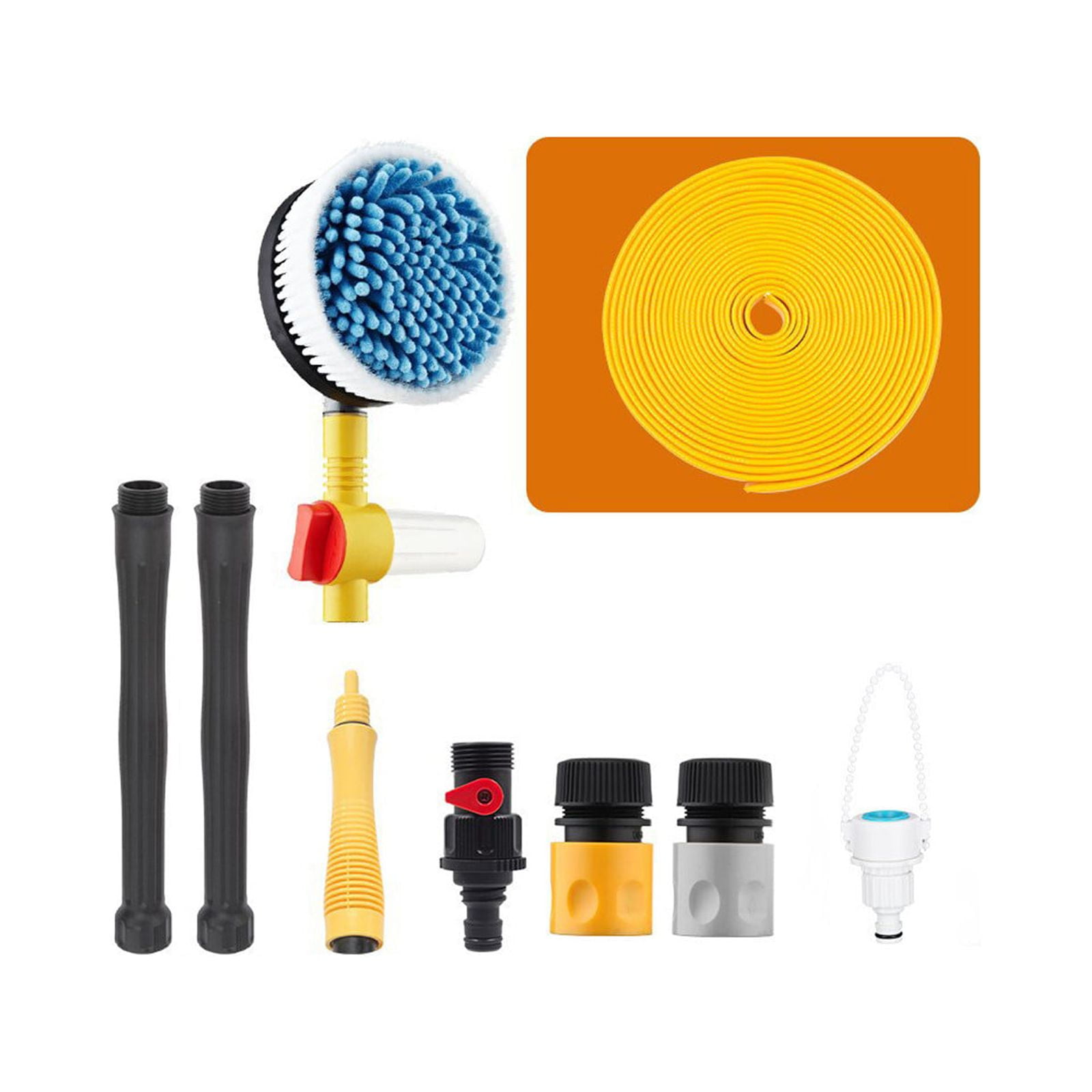 Self-Spinning Wash Mops, High Pressure Water Toy Foam Car Wash Brush ...