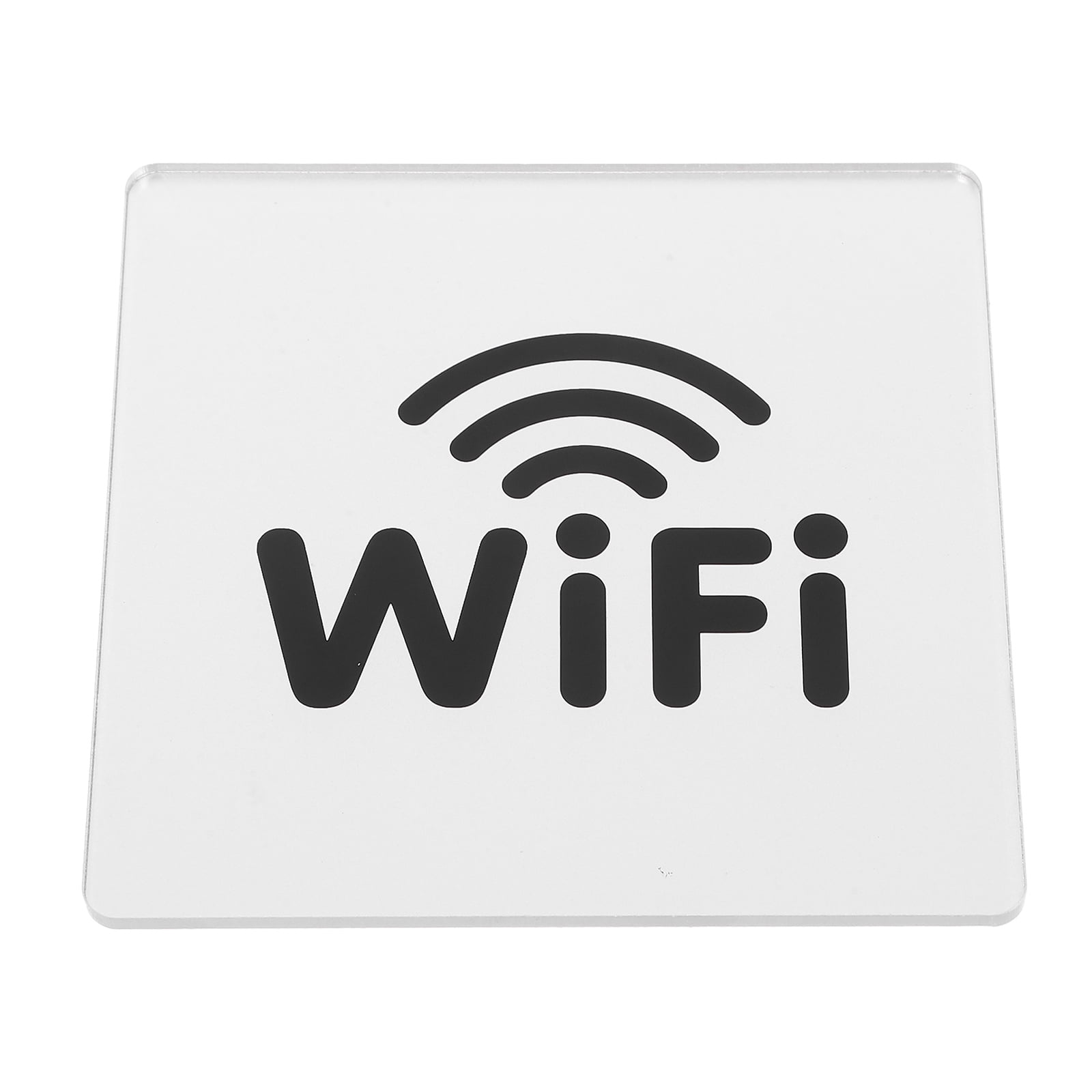 Self-Stick Acrylic WiFi Indicator Sign WiFi Signal Notice Board for ...