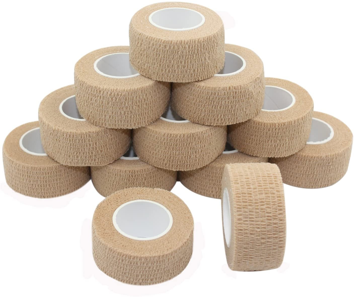Self Stick Cohesive Bandage Latex 1"x5 Yards First Aid Bandages Stretch ...