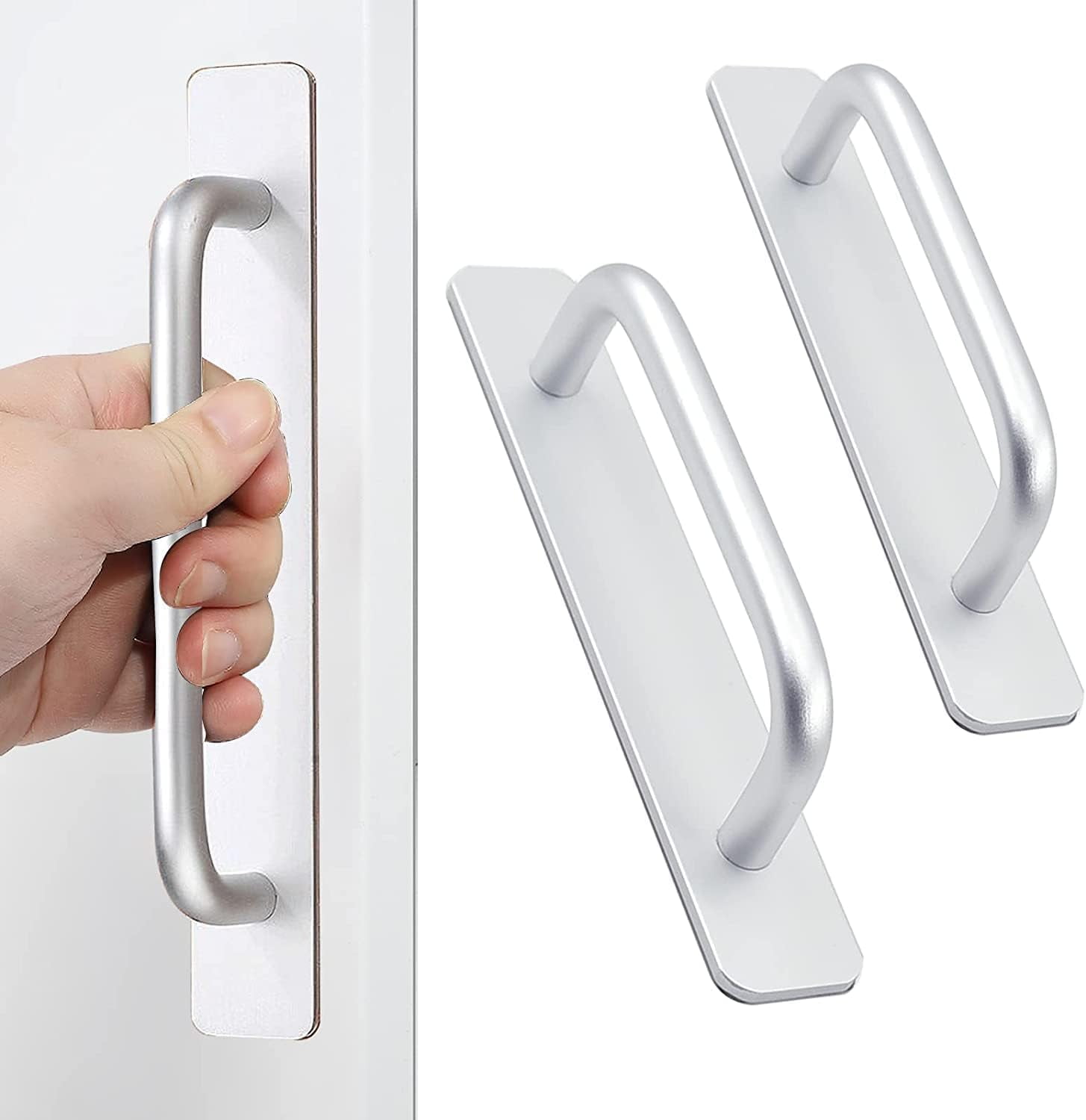 Self-Stick Instant Cabinet Drawer Handles Door Adhesive Handles,2pcs ...