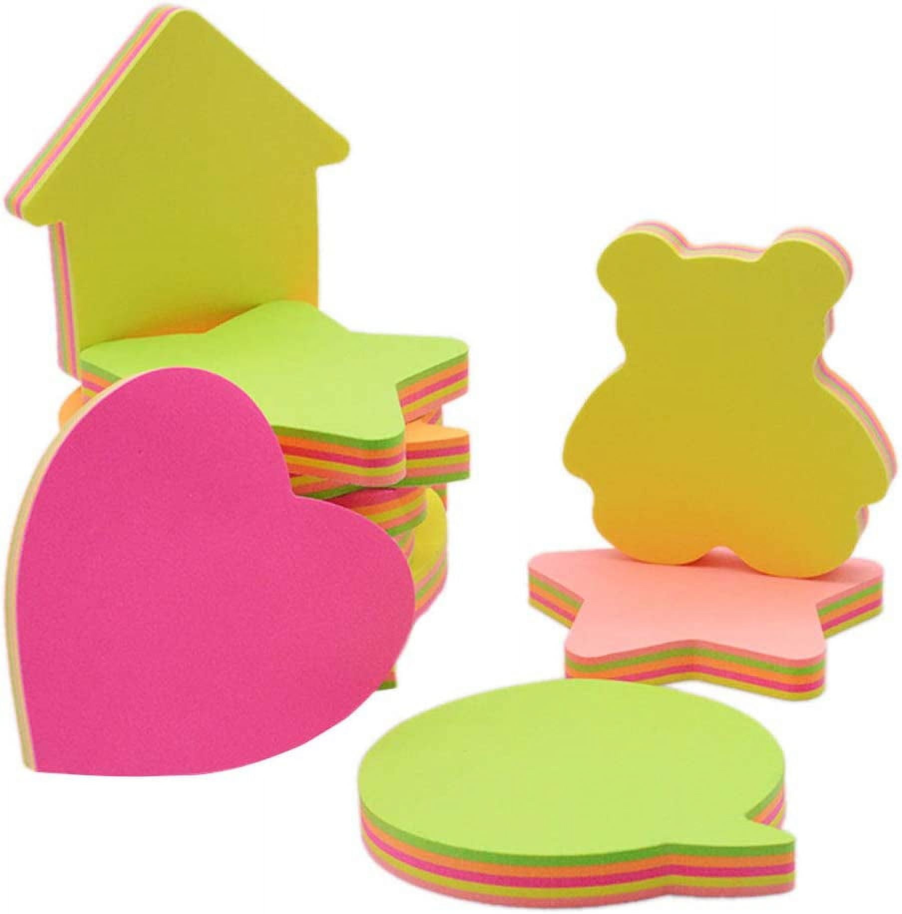 Self-Stick Notes, Bright Color Self-Adhesive Removable Sticky Note-8 ...