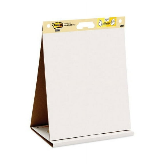 Self-Stick Pad Plus Tabletop Easel Pad With Dry Erase Board, Unruled ...