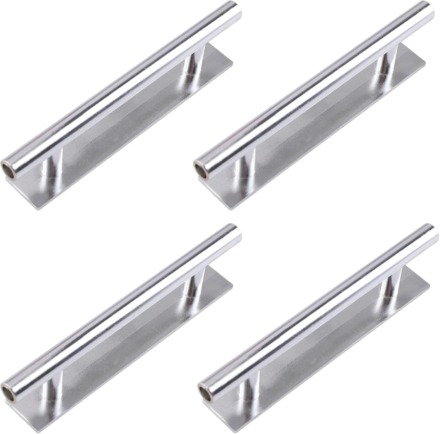 Self-Stick Push Pull Helper, 4pcs Silver Plastic Convenient Opening ...