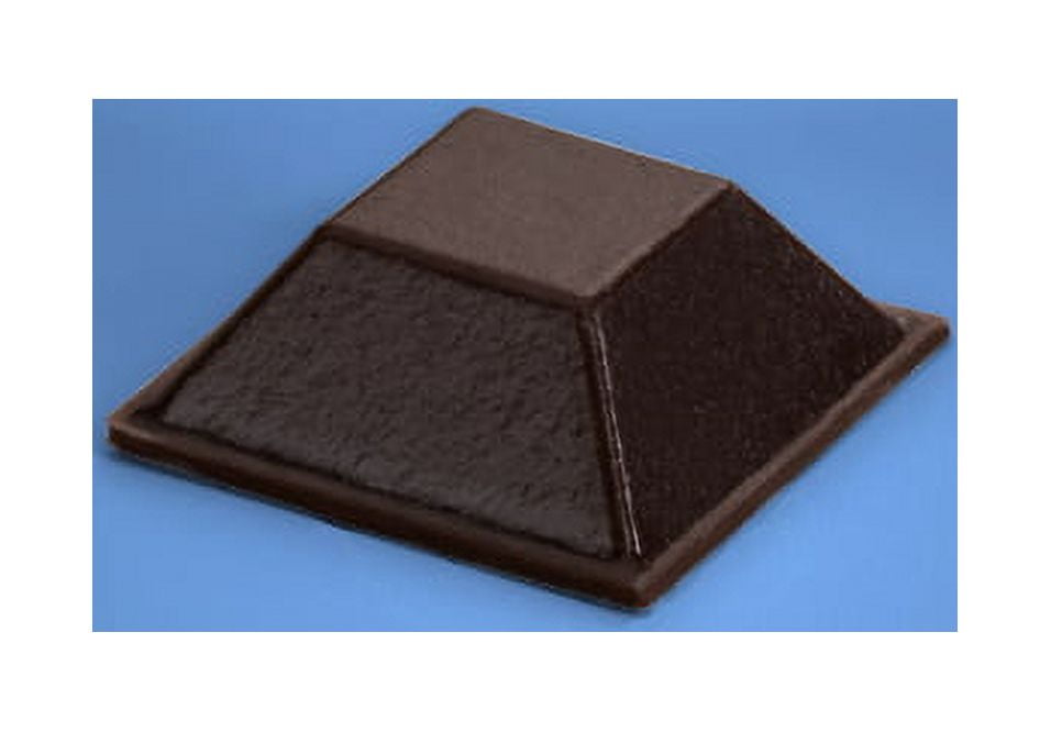 Self-Stick Square Rubber Bumper Pads .810" x .300" - 98 pack - BS19 ...