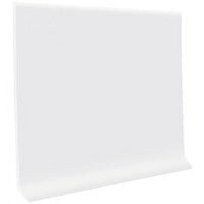 Roppe 4 In. x 20 Ft. Roll Snow White Vinyl Self-Stick Wall Cove Base ...