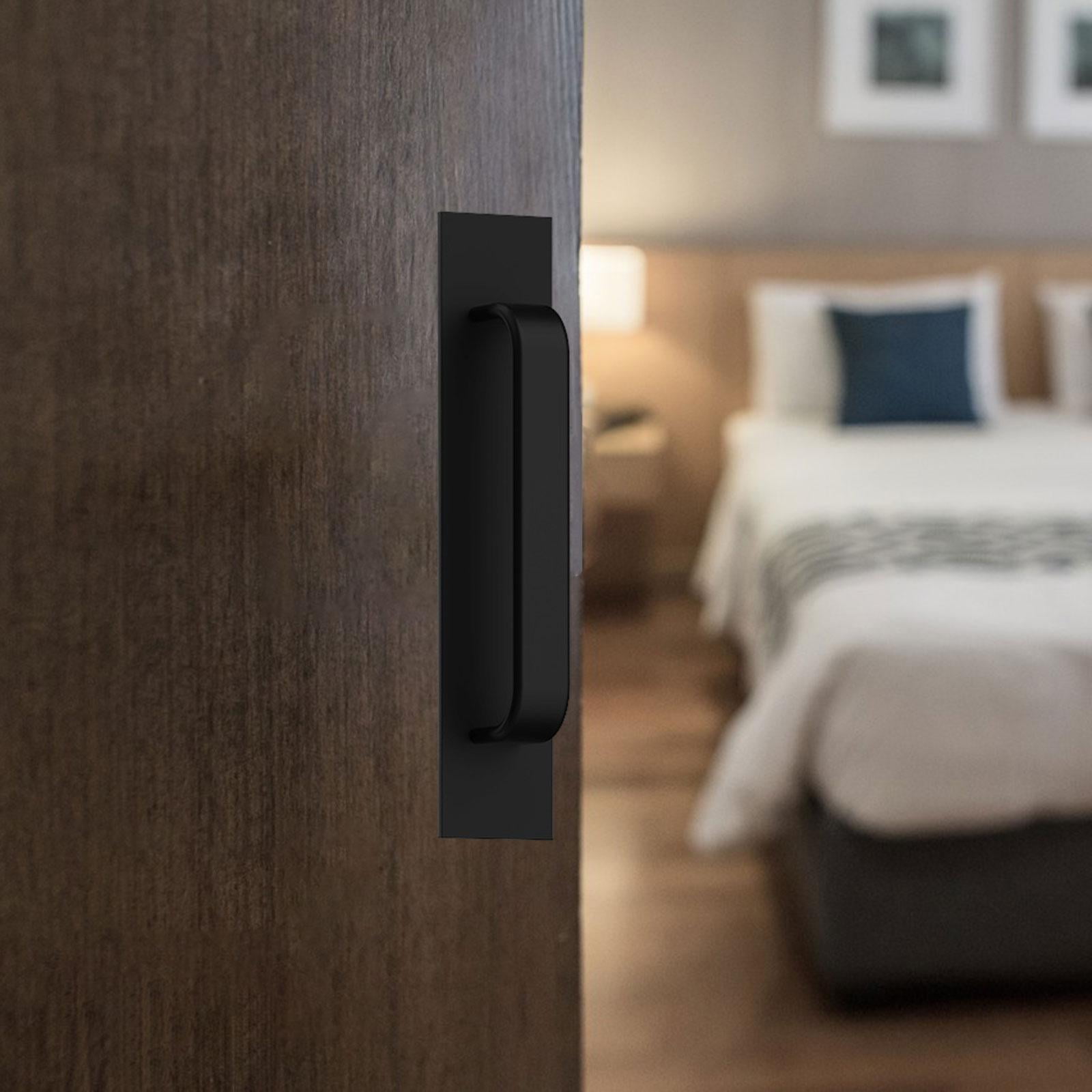 Self Sticky Door Handle Self Paste Cabinet Handles Black No Punching ...