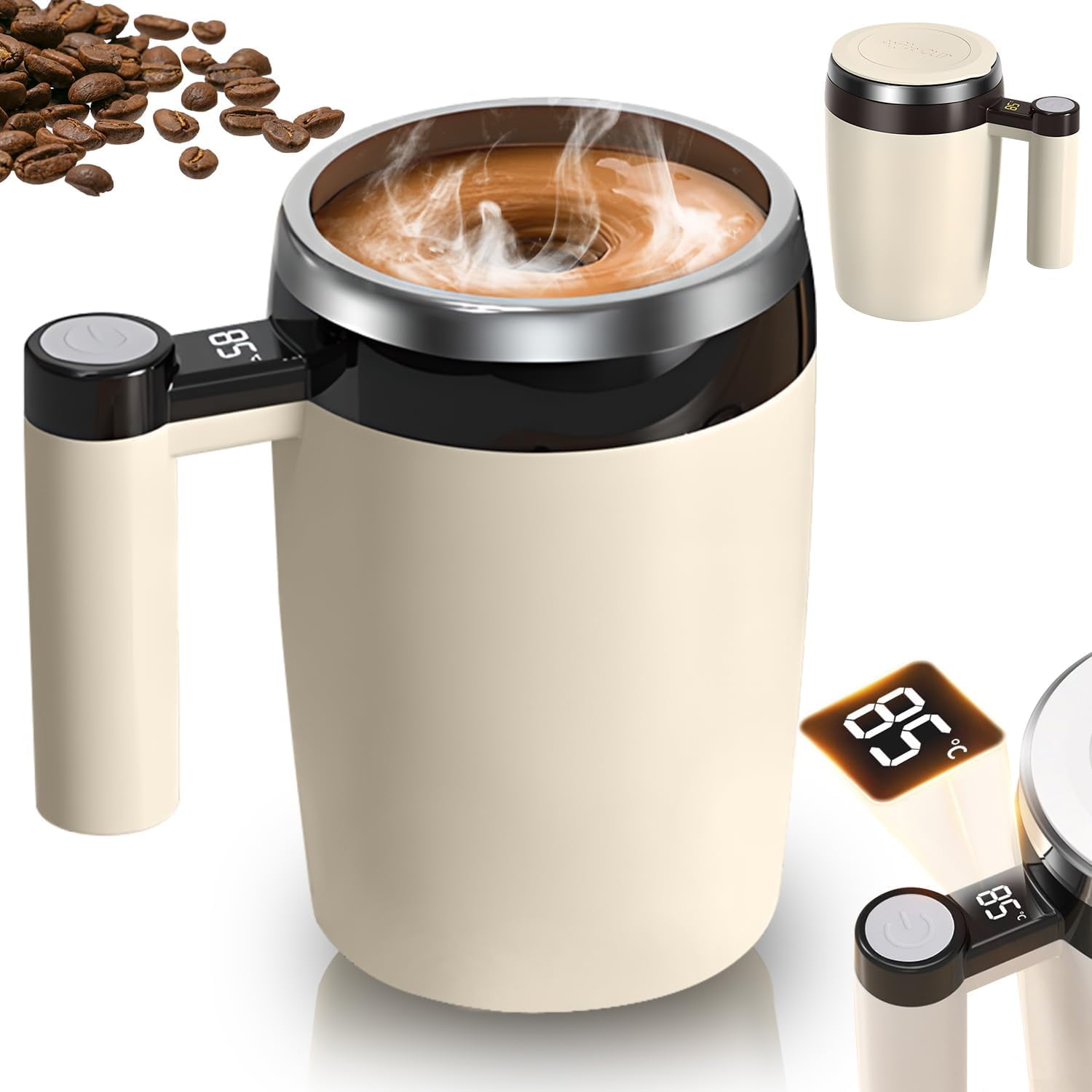 Self Stirring Coffee Mug, 2025 New Automatic Magnetic Stirring Coffee ...