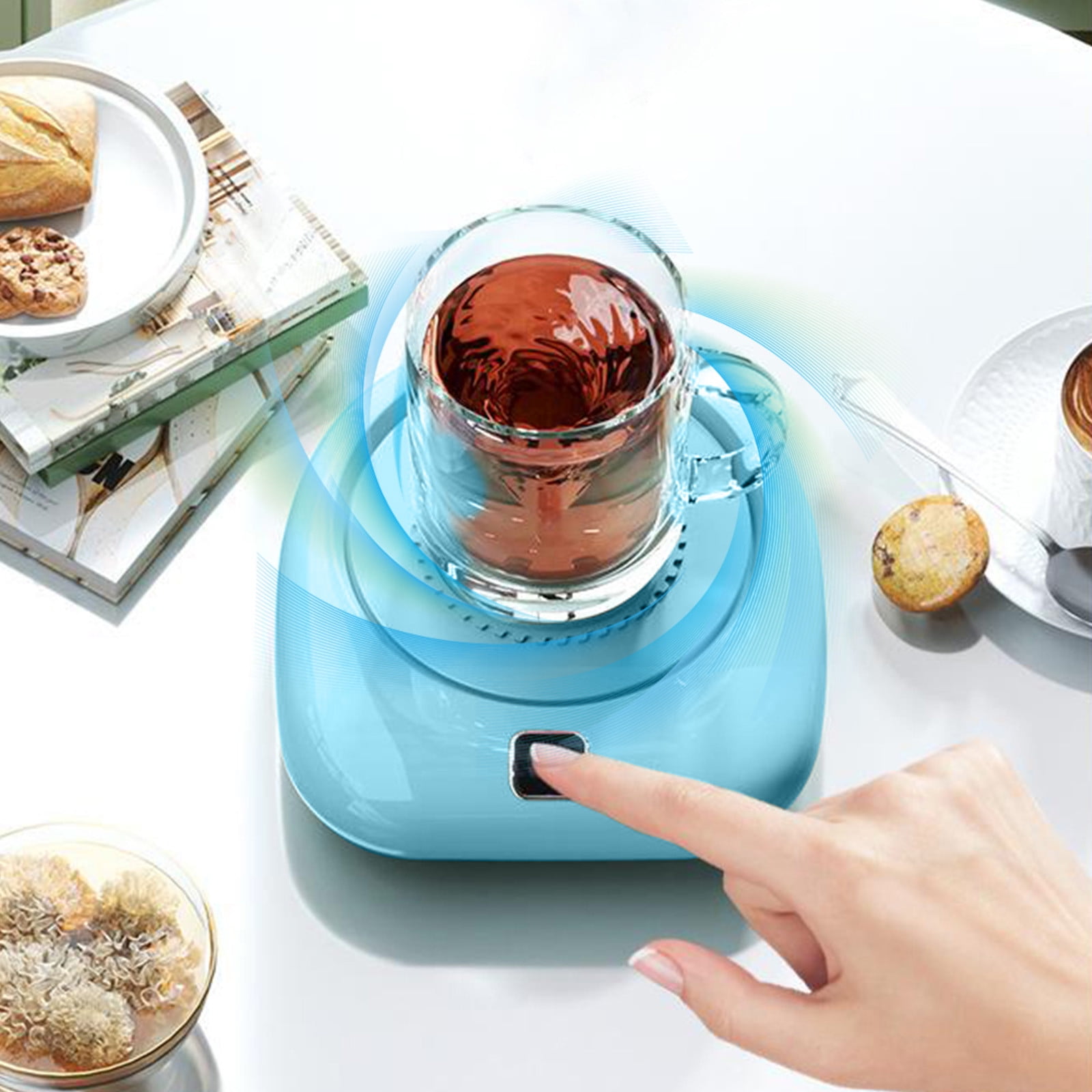 Self Stirring Coffee Mug,Automatic Self Mixing Coffee Warmer Mug,with ...