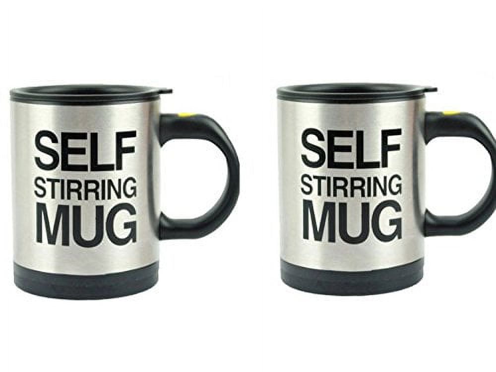 Self Stirring Coffee Mug, Pack of 2 , Black - Walmart.com
