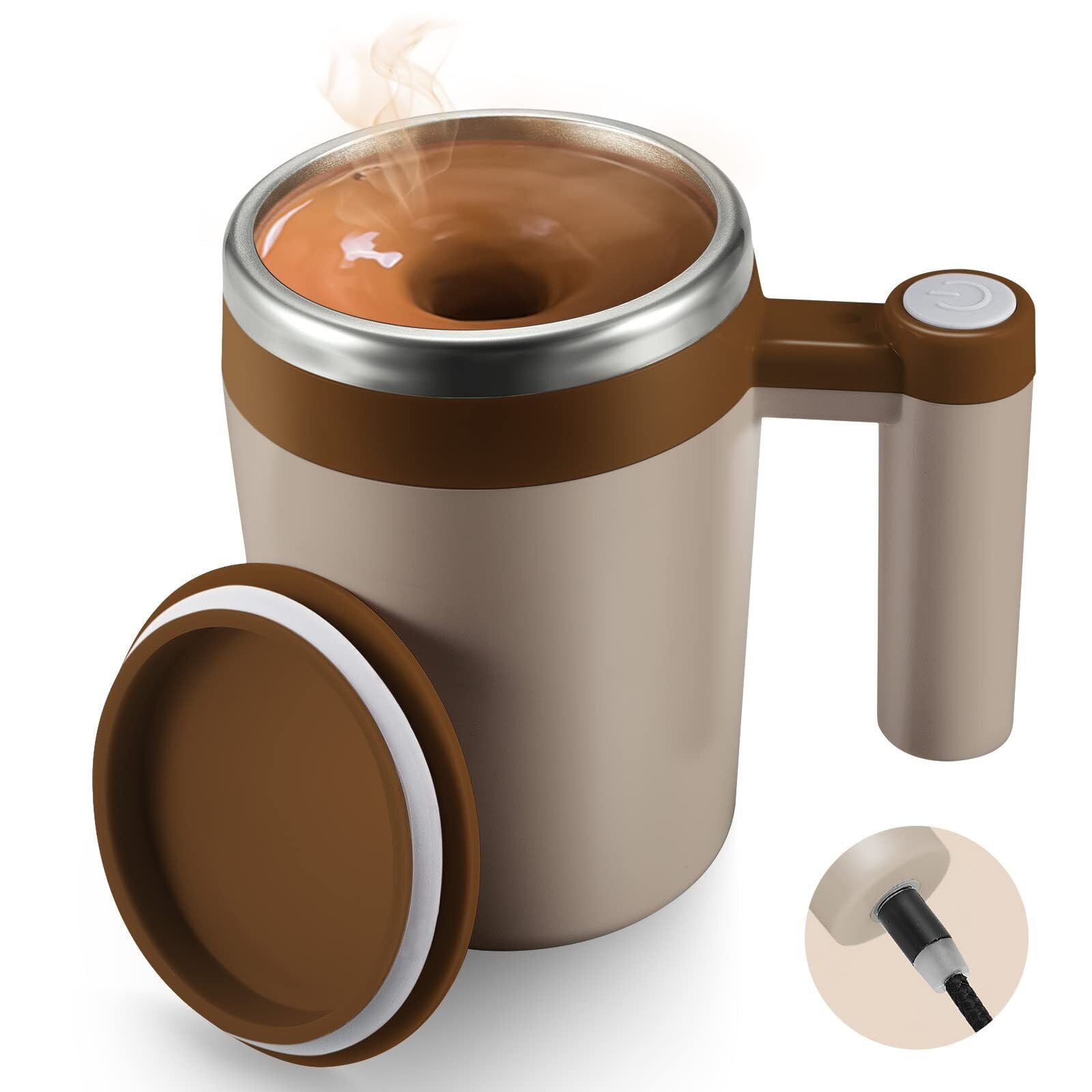Self Stirring Coffee Mug,Rechargeable Automatic Magnetic Self Mixing ...