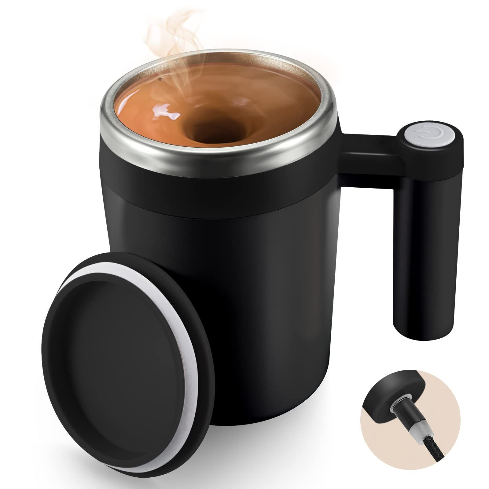 Self Stirring Coffee Mug,Rechargeable Automatic Magnetic Self Mixing ...