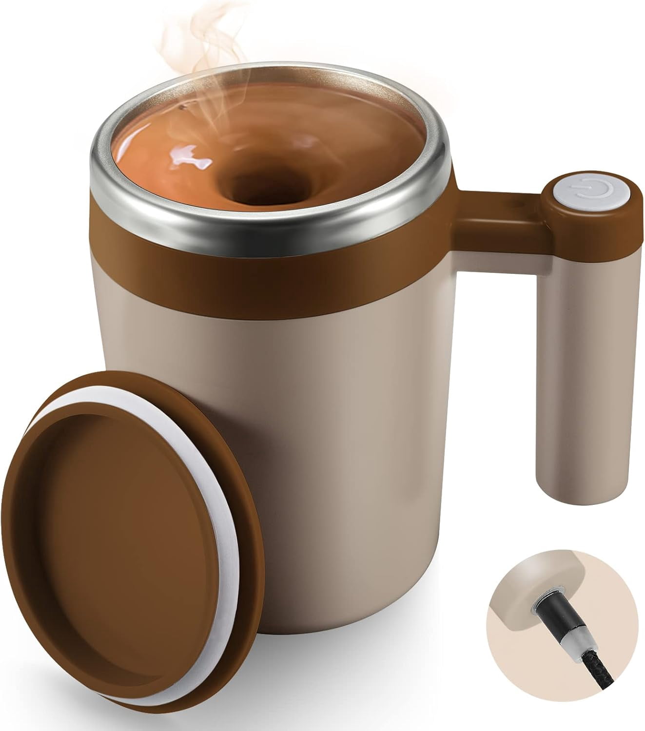 Self Stirring Coffee Mug: Rechargeable Automatic Self Stirring Mug with ...