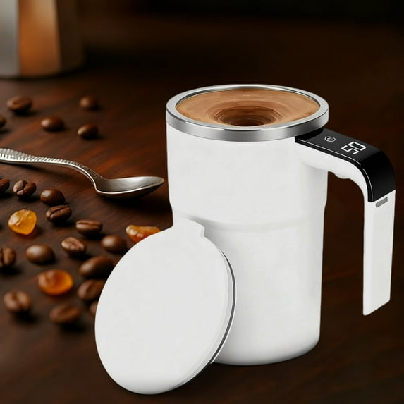 Self Stirring Mug 13 oz, Rechargeable Auto Magnetic Stirring Mixing Mug ...