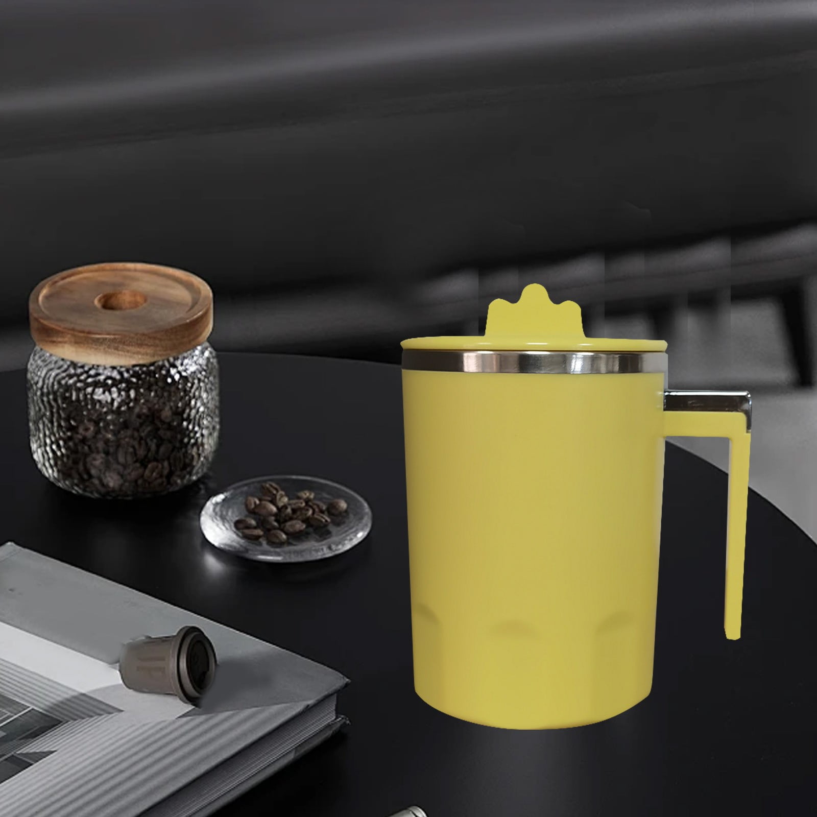 Self Stirring Mug, 3.46*4.52 Inch Automatic Magnetic Electric Coffee ...