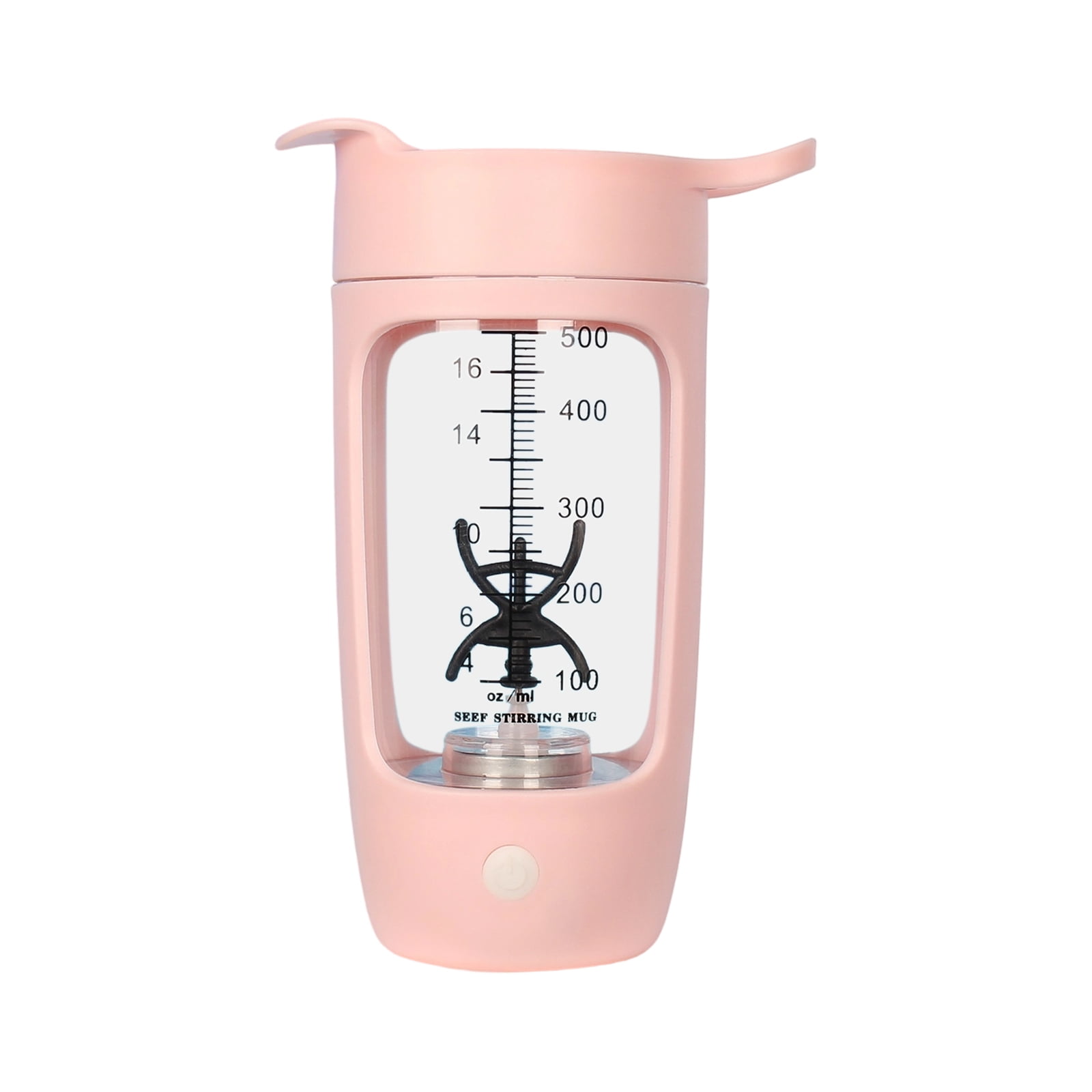 Self Stirring Mug with Transparent Measurement Markings and Integrated ...