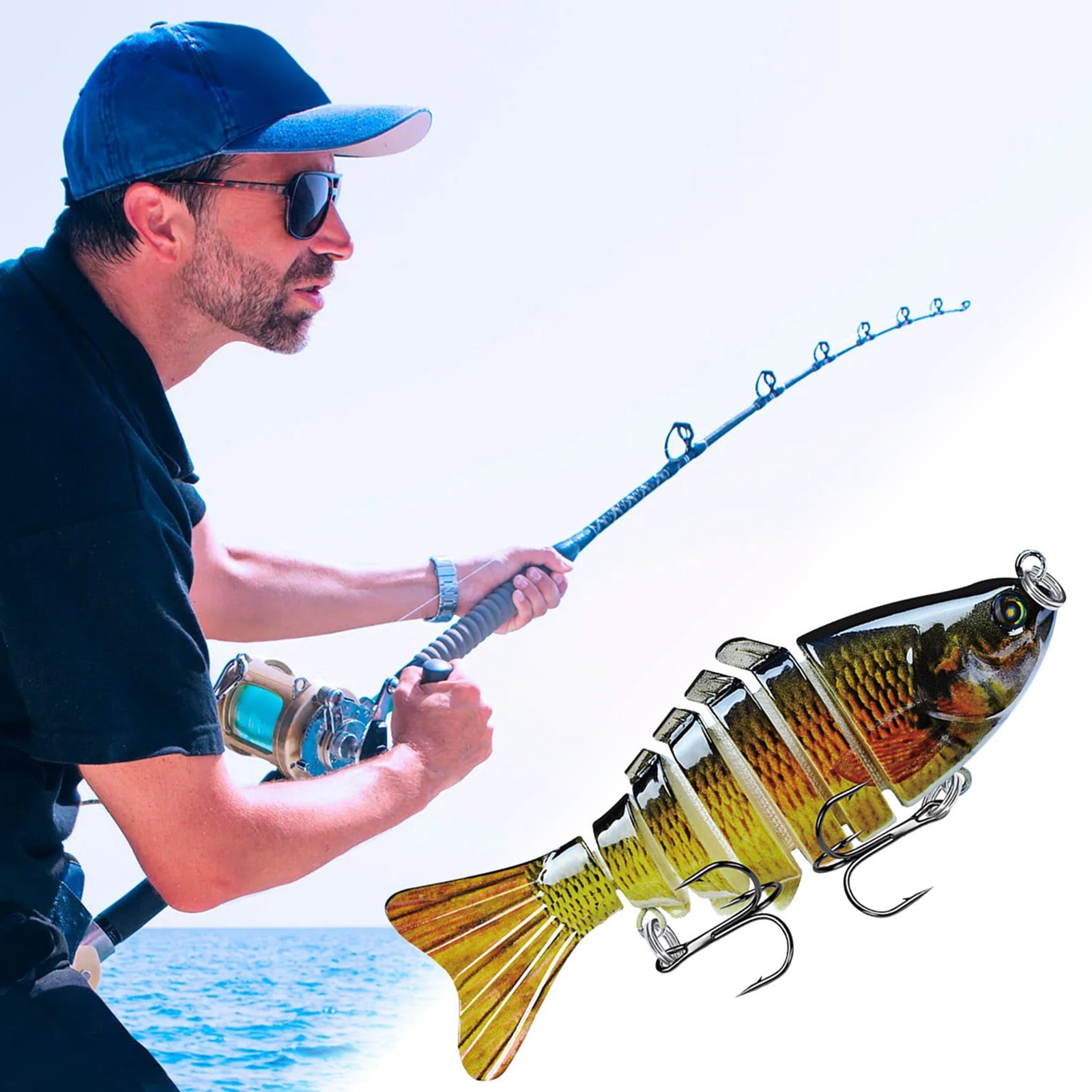 Self-Swimming Fishing Lure - Bionic Wobbler Swim Bait for All Water ...