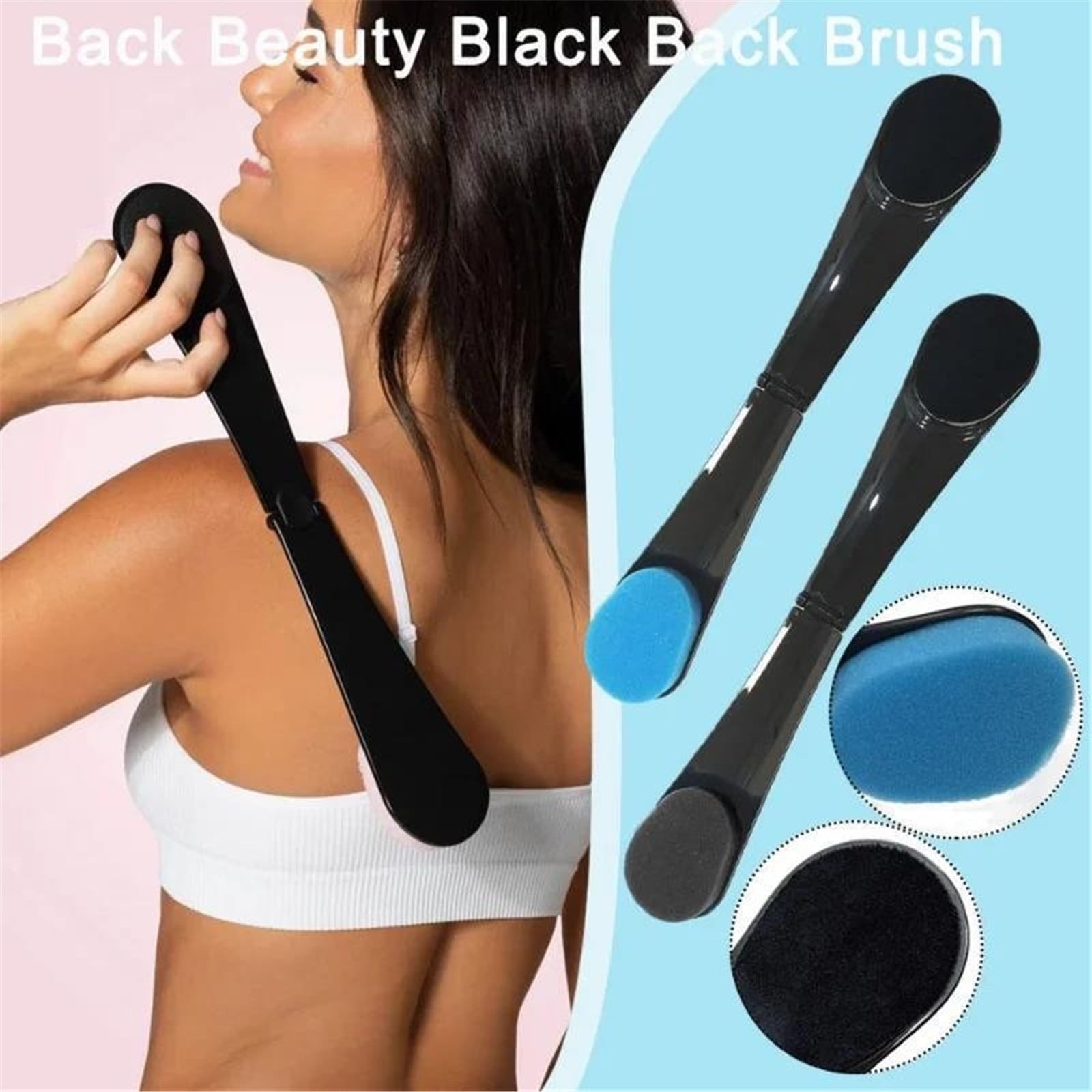 Self-Tan Back Applicator, Back Brush for Applying Self-Tan, Long Handle for Controlled Sunless ...