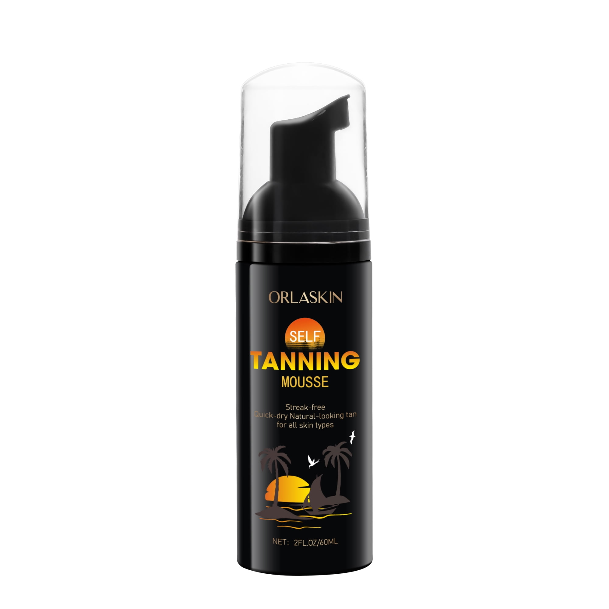 Self Tanning Mousse - Dark Bronze Tan in 1 Hour | Streak-Free, Quick ...